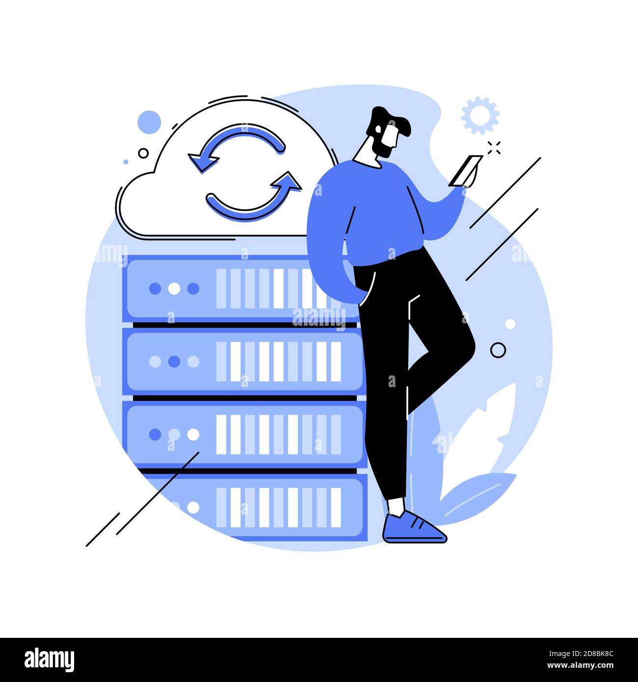 Backup server abstract concept vector illustration Stock Vector Image & Art - Alamy