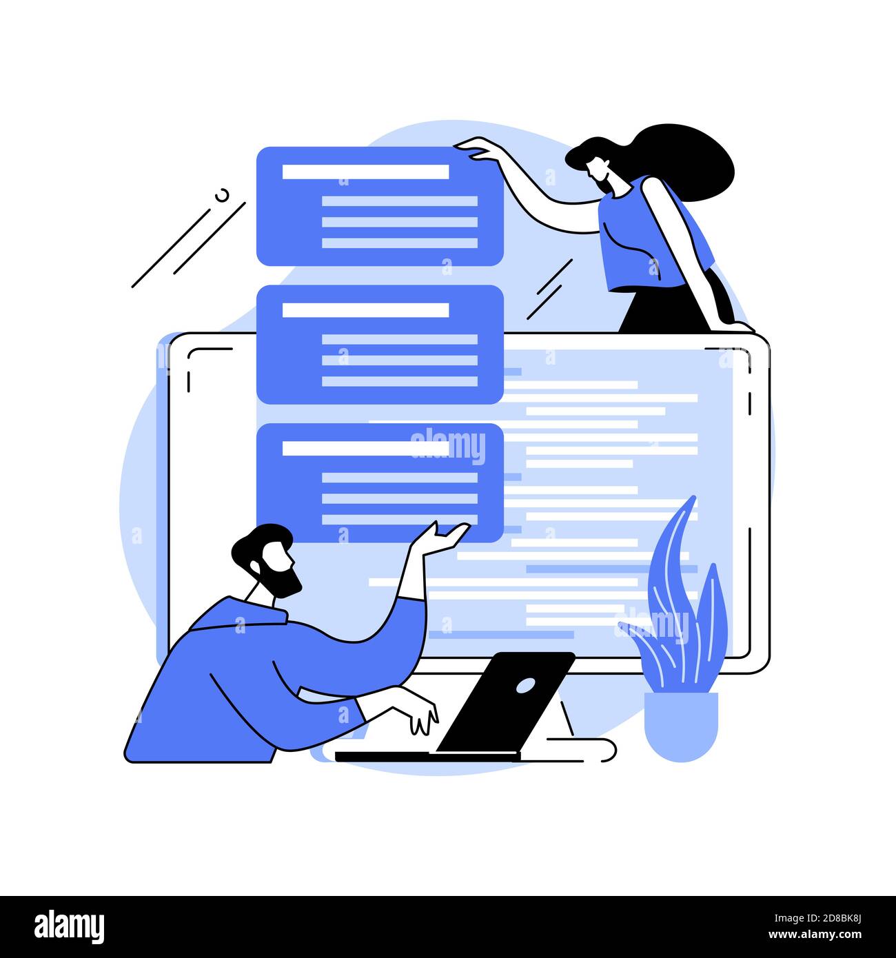 Software requirement description abstract concept vector illustration ...