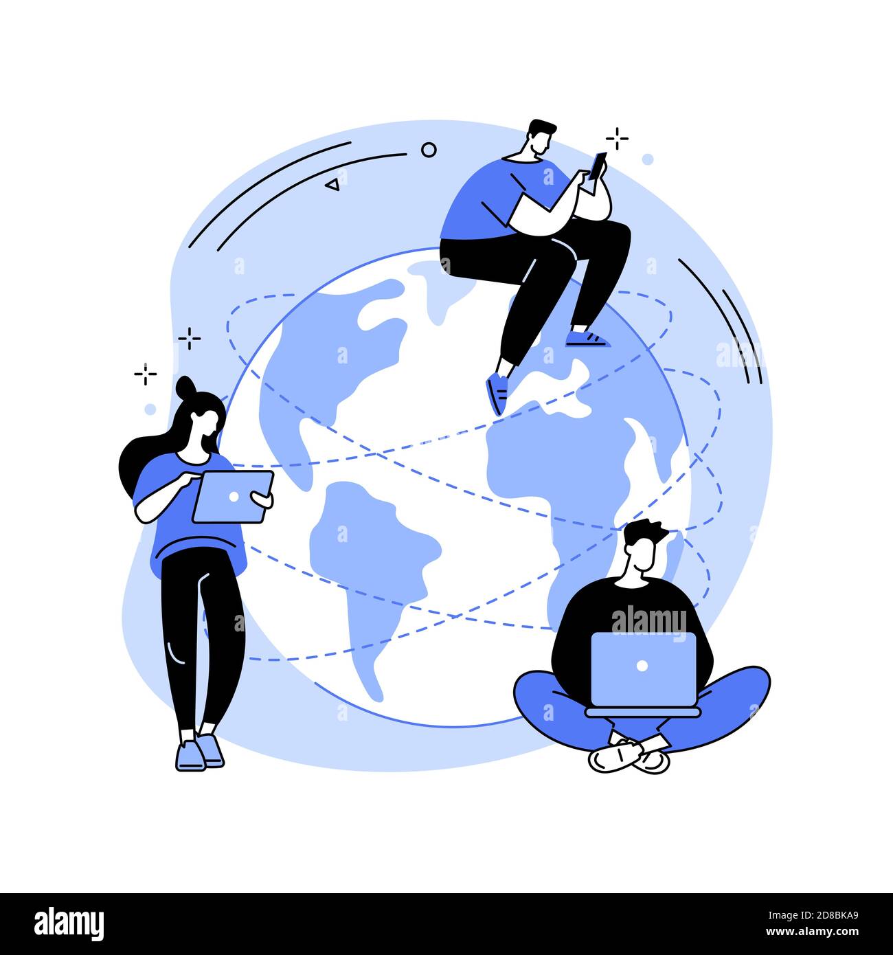 Global network connection abstract concept vector illustration Stock Vector Image & Art - Alamy
