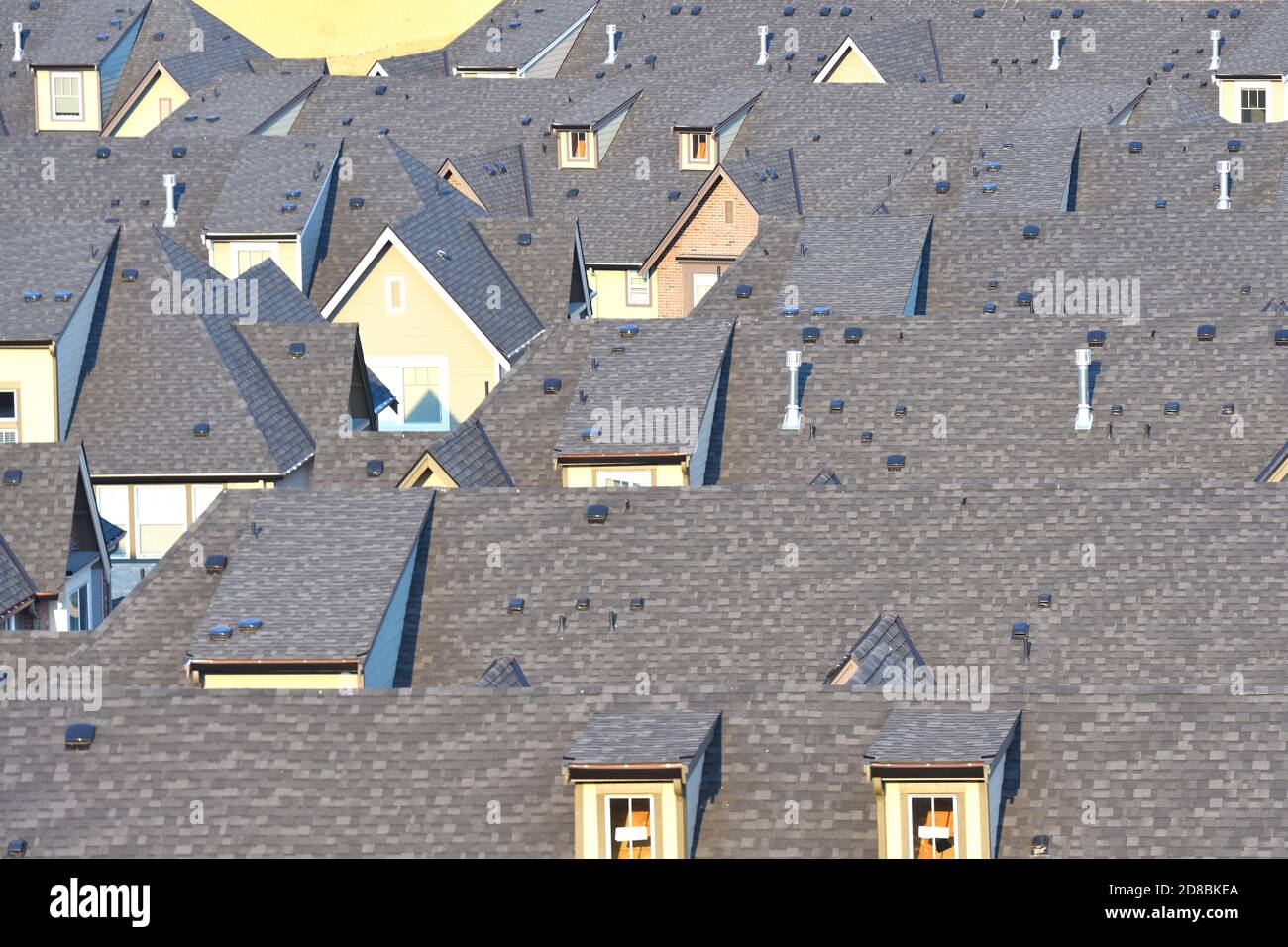 Roof on residential building aerial hi-res stock photography and images ...