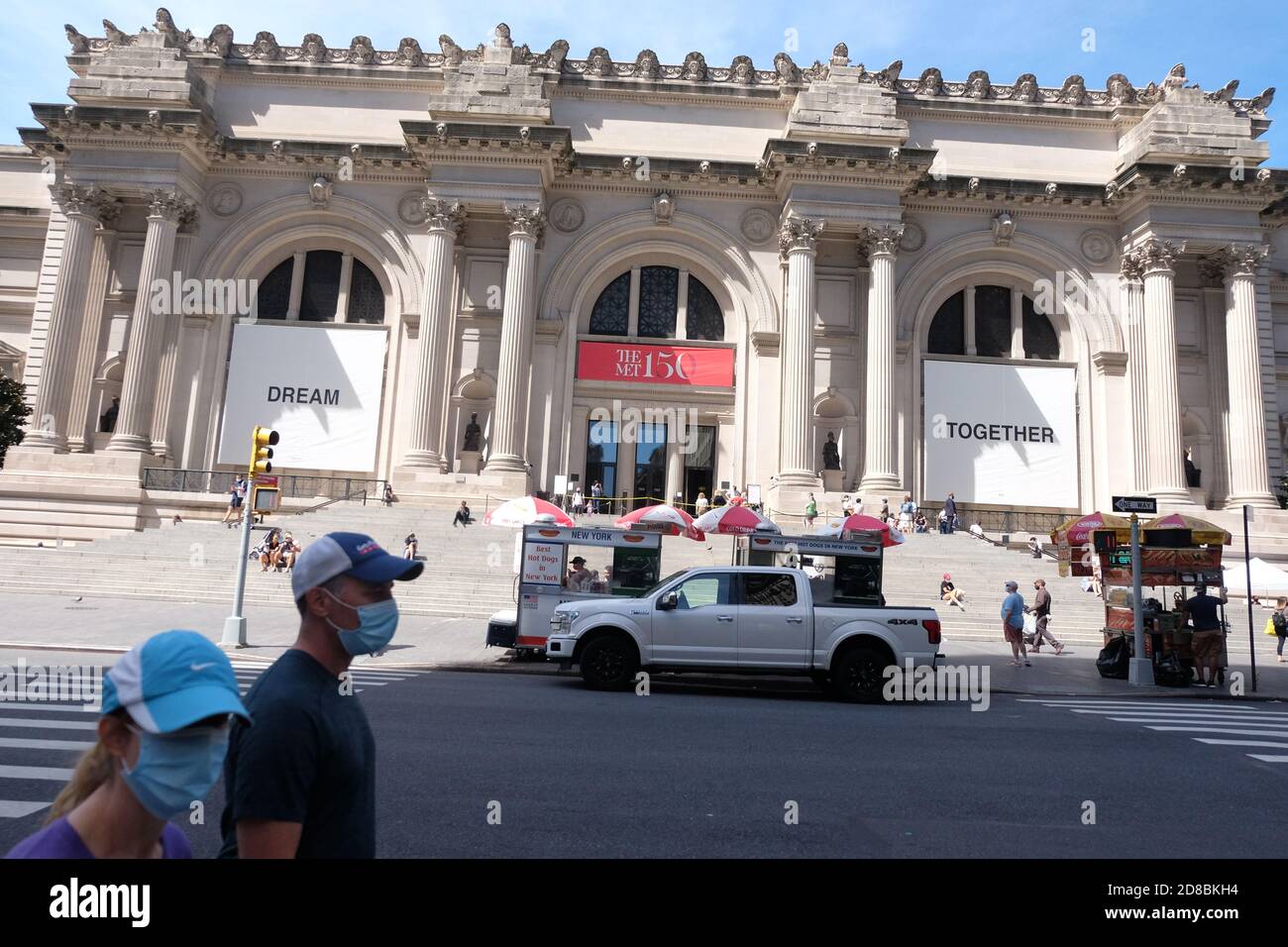 the metropolitan museum of art re-opens during the pandemic end of aug ...