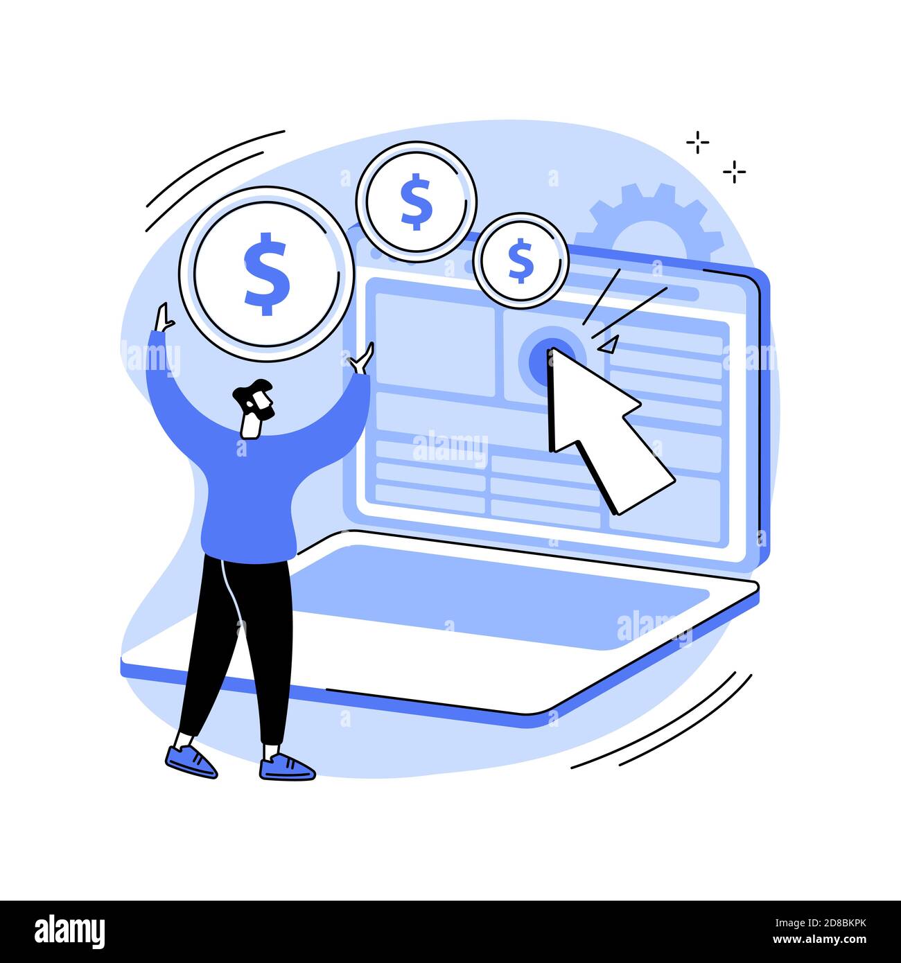 PPC campaign abstract concept vector illustration Stock Vector Image ...