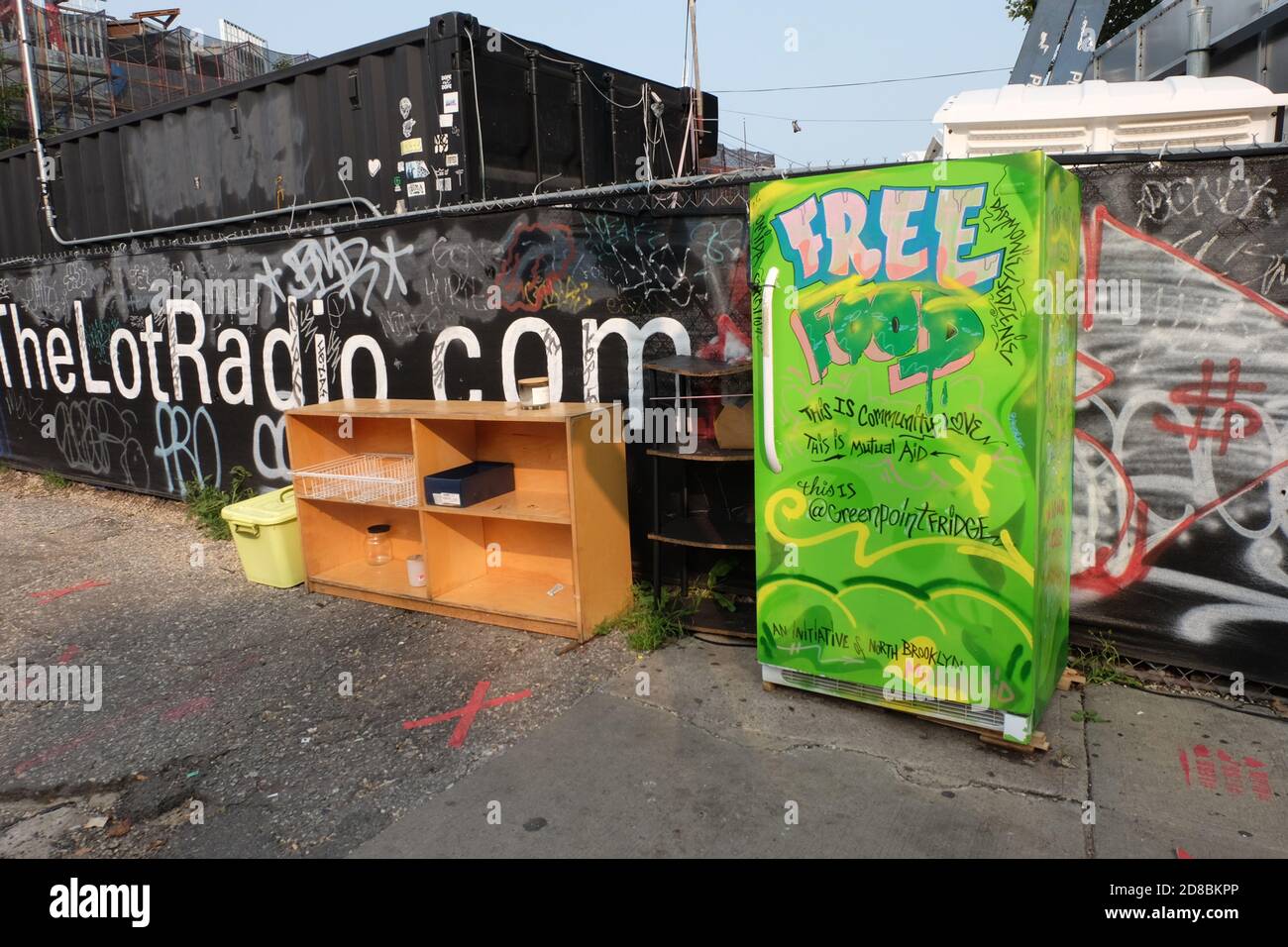 a community fridge in Greenpoint, Brooklyn Stock Photo - Alamy