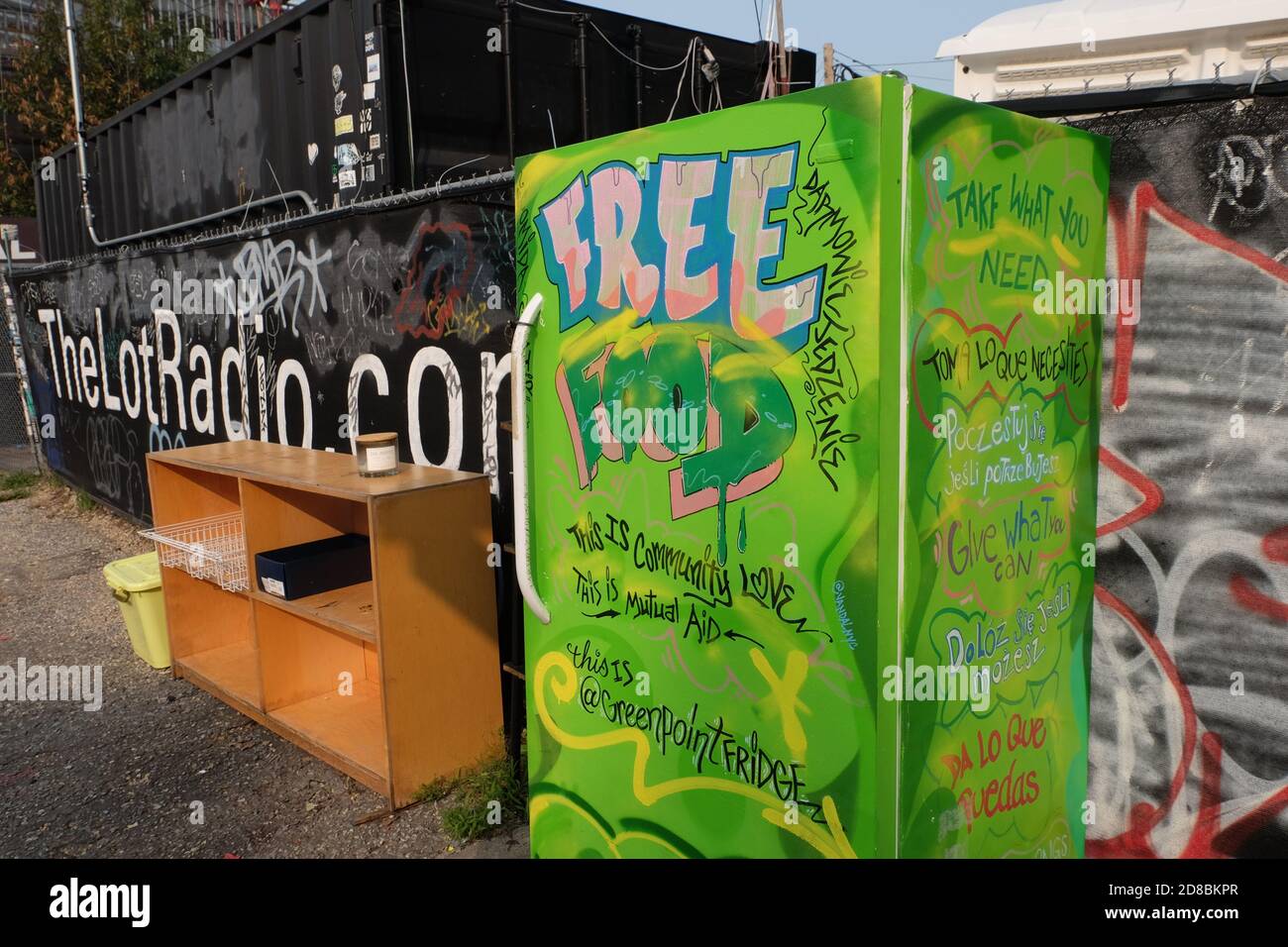 a community fridge in Greenpoint, Brooklyn Stock Photo - Alamy