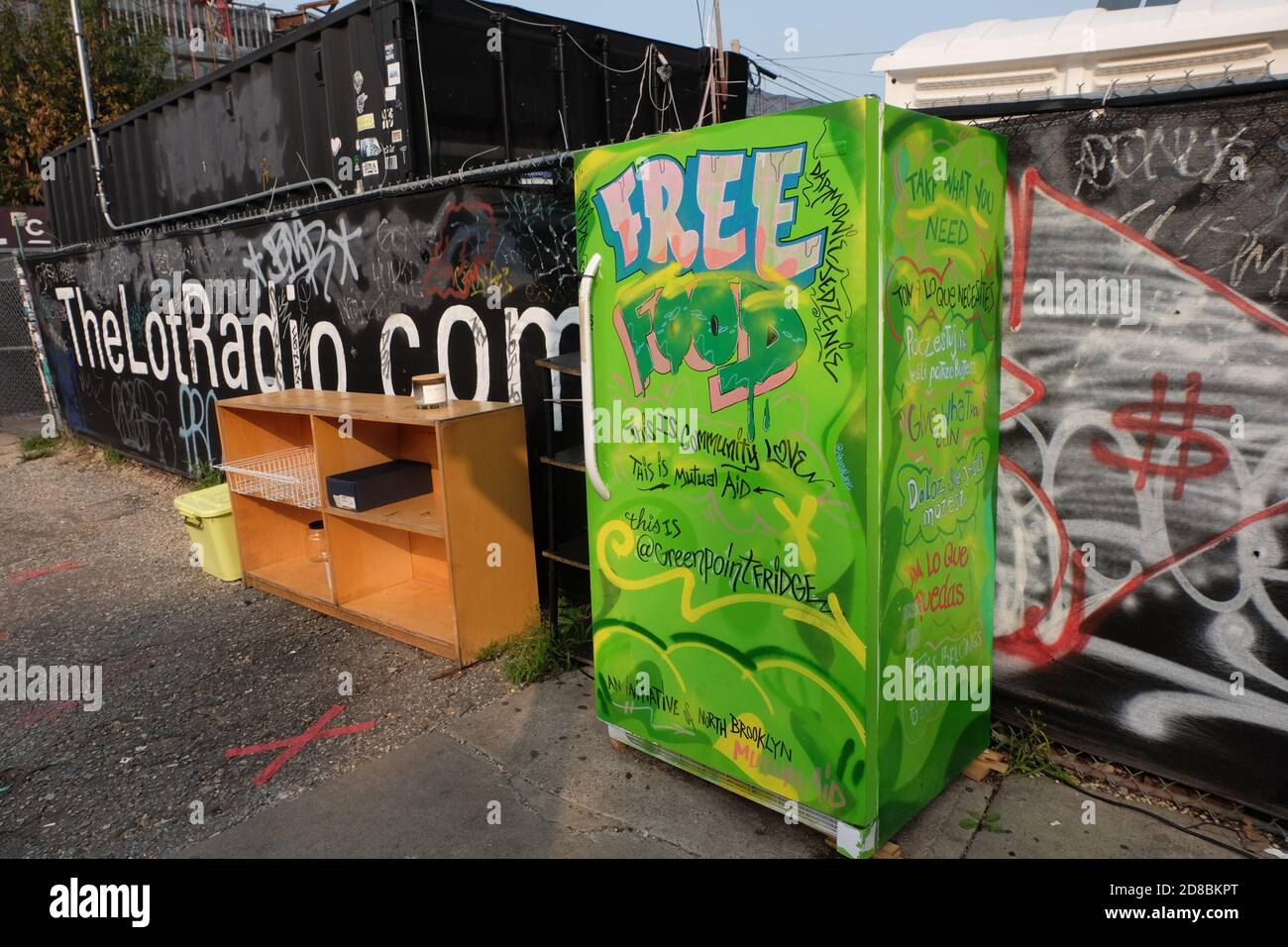 a community fridge in Greenpoint, Brooklyn Stock Photo - Alamy