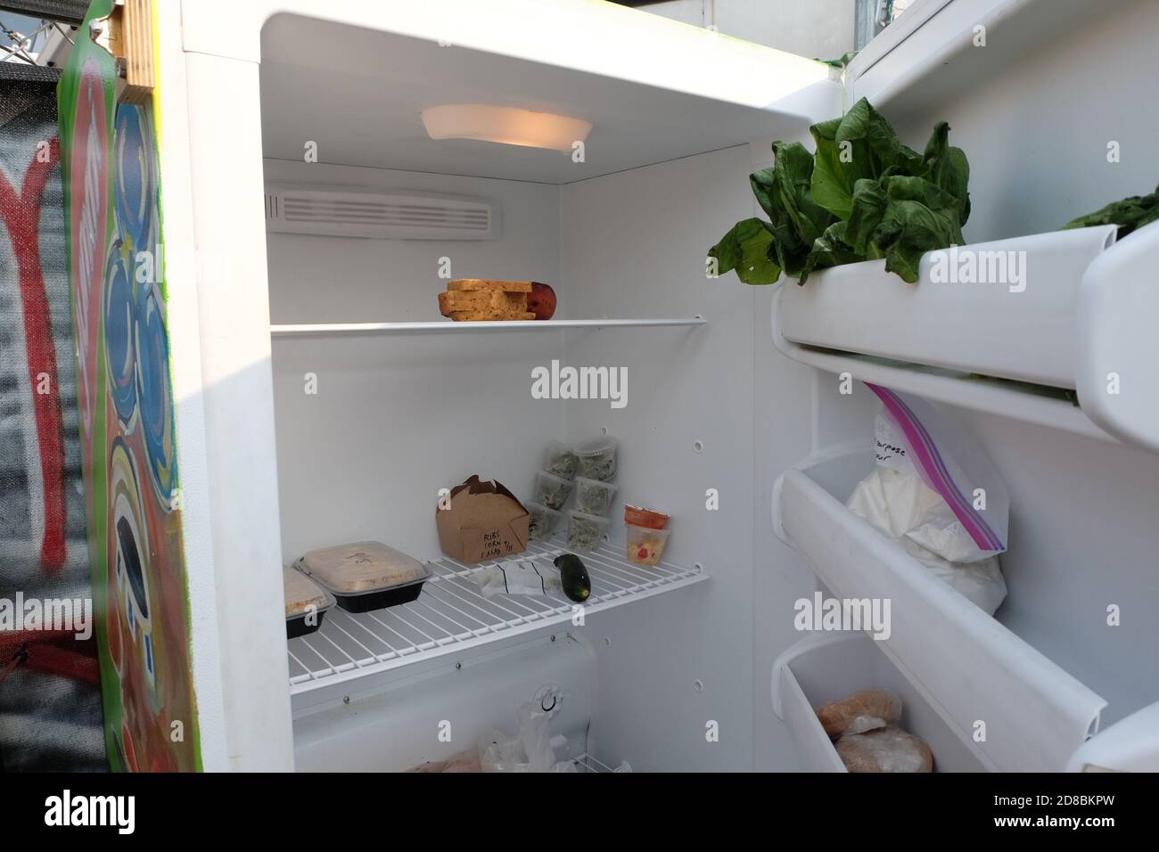 a community fridge in Greenpoint, Brooklyn Stock Photo - Alamy