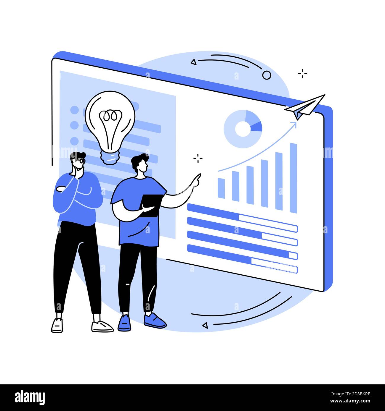 Digital strategy plan line Cut Out Stock Images & Pictures - Alamy