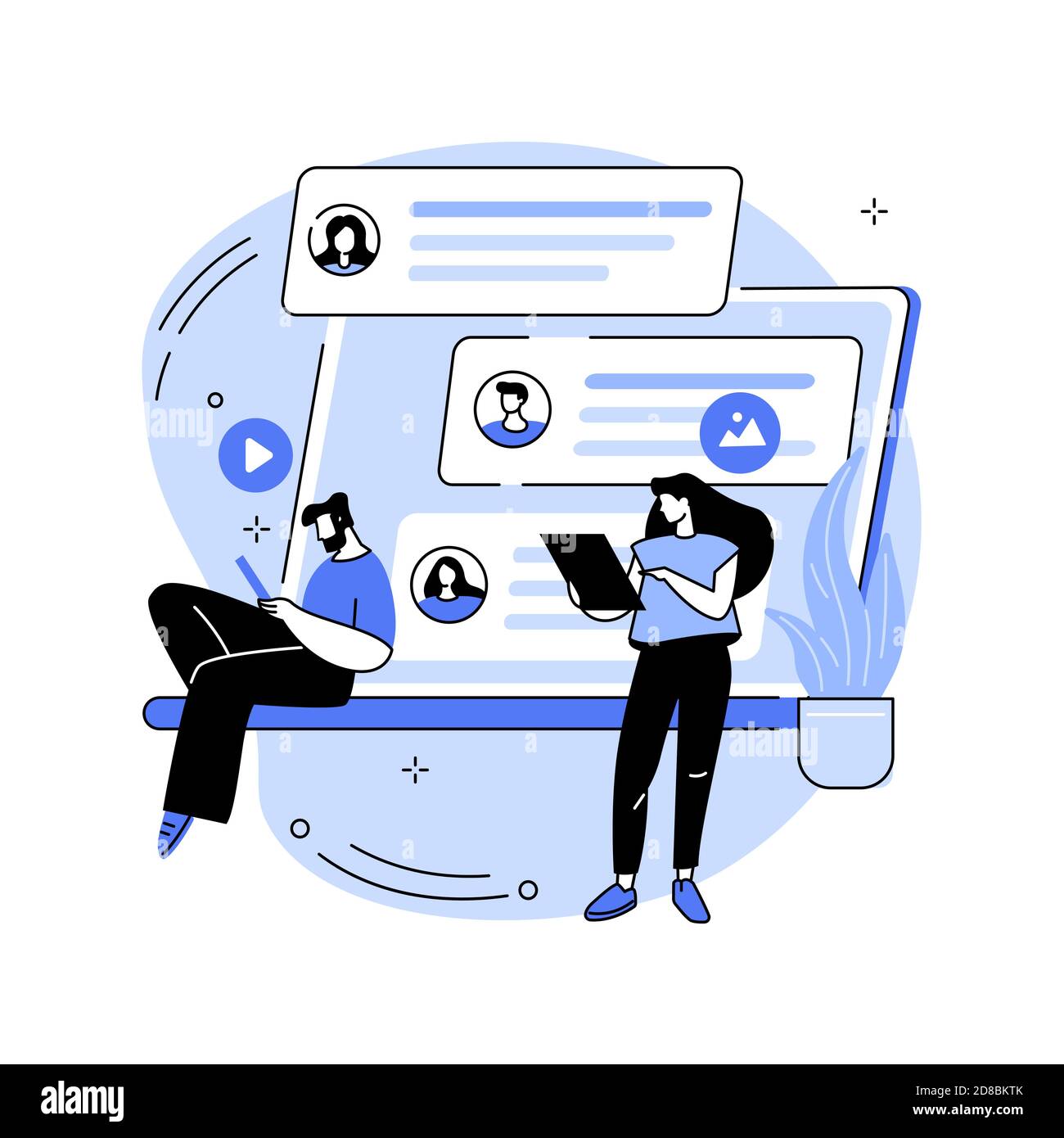 Internet forum abstract concept vector illustration Stock Vector Image ...