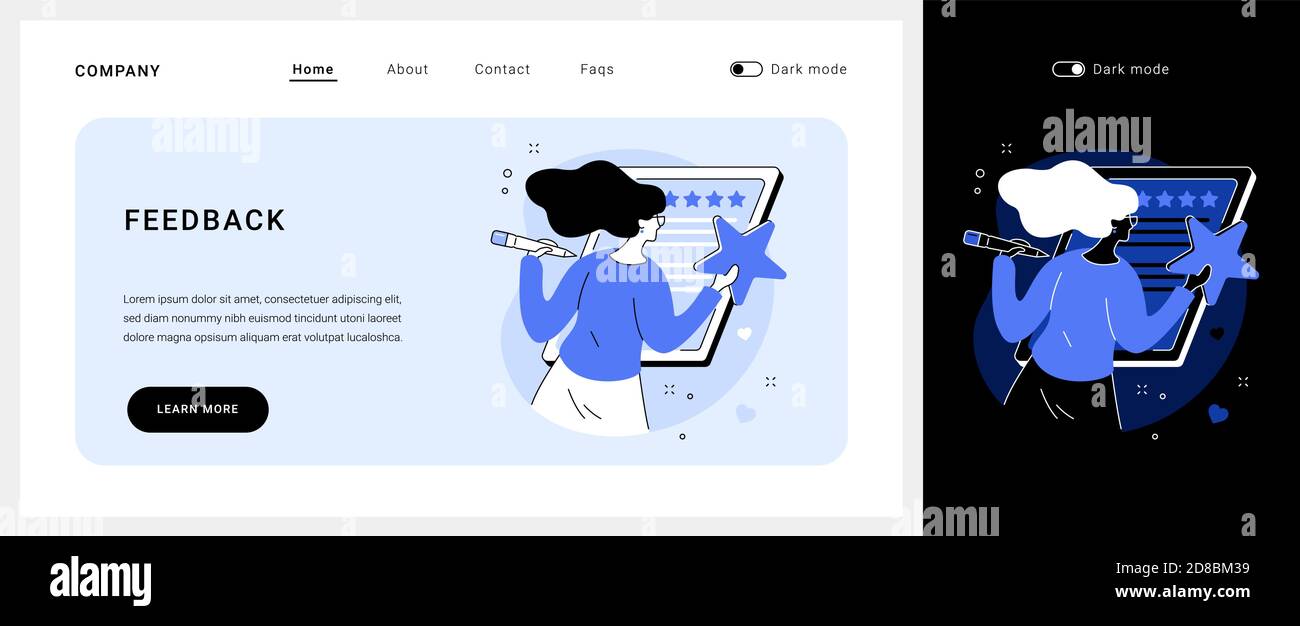 Leave your feedback Stock Vector Images - Alamy