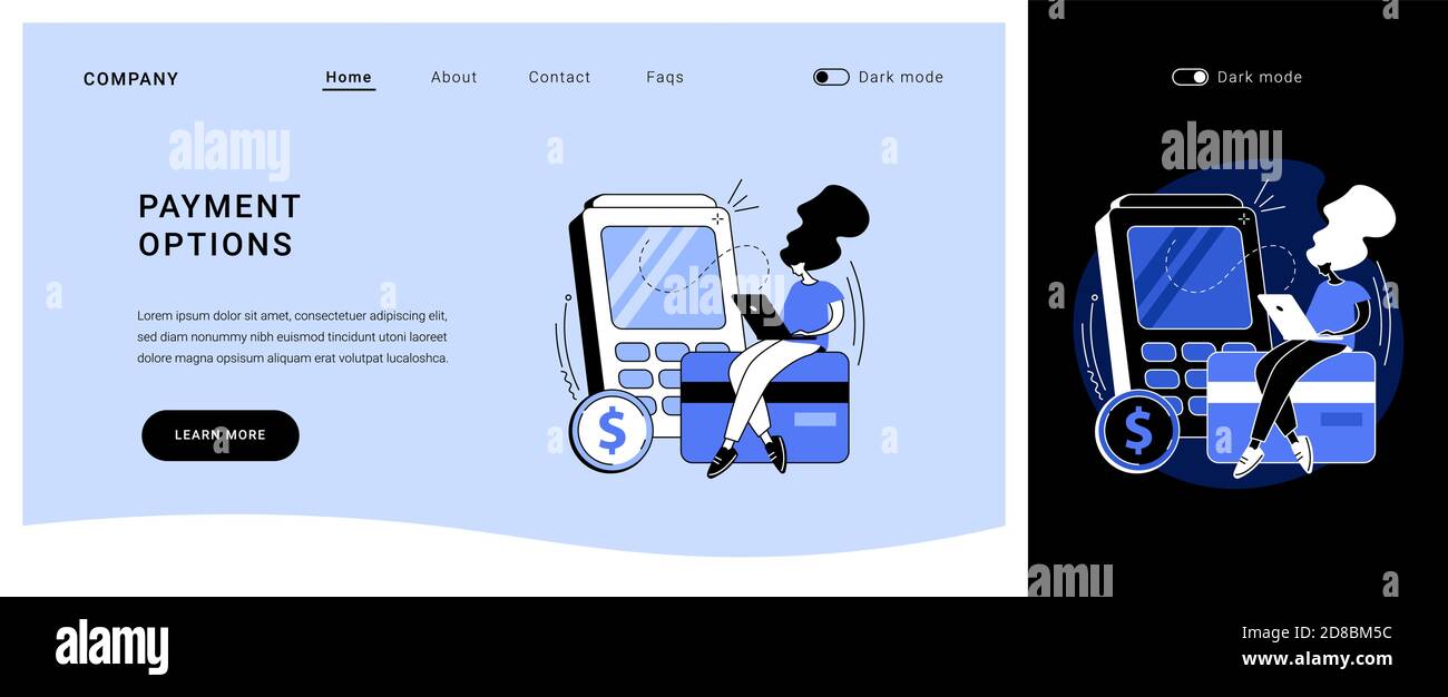 Payment options Stock Vector Images - Alamy