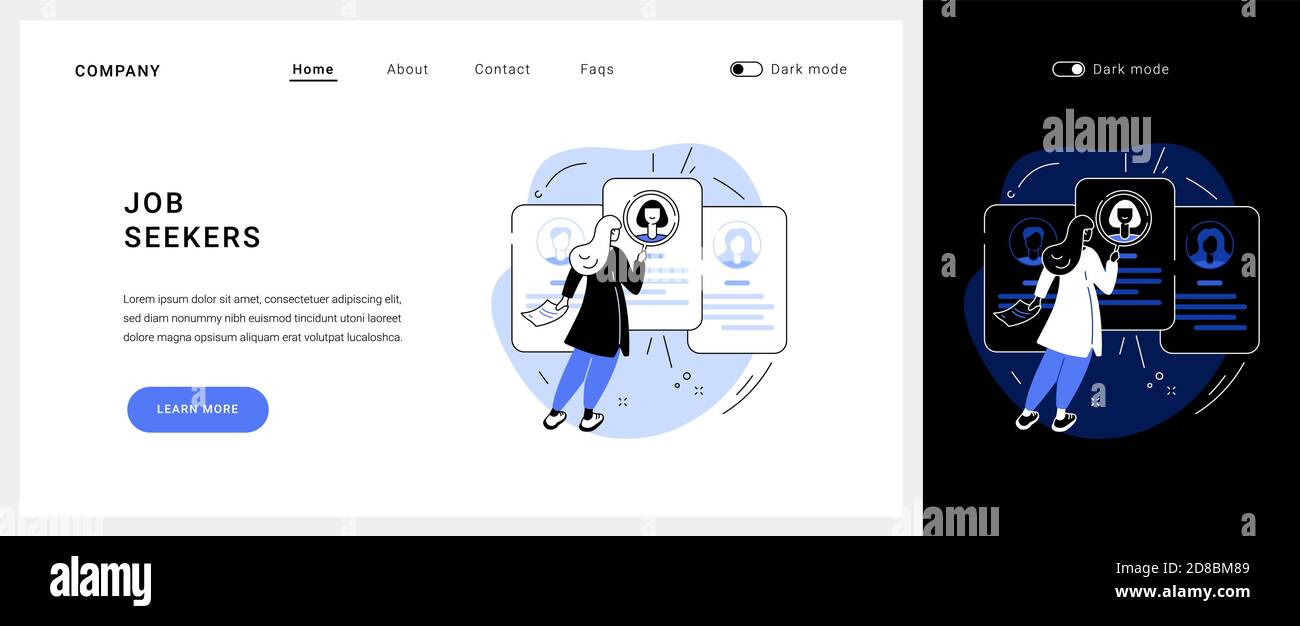 Job seekers Stock Vector Images - Alamy