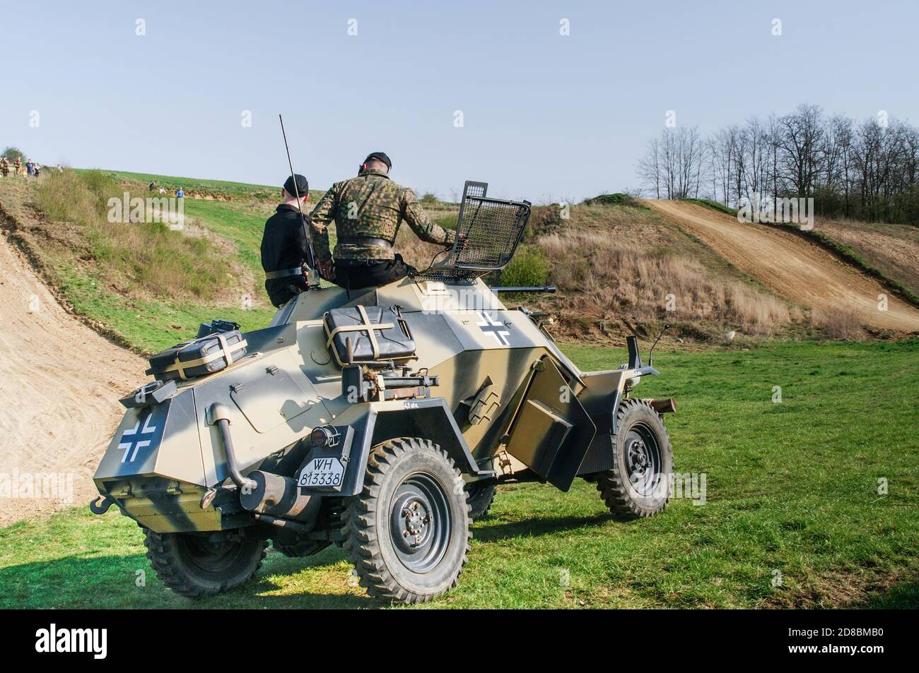 Glogow,Poland 7 April 2019 - reconstruction of the battle of the Second ...