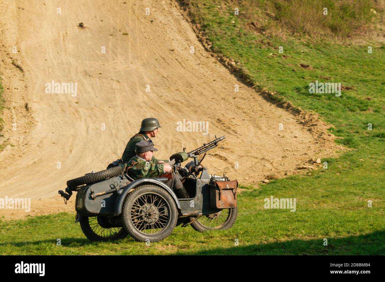 Glogow,Poland 7 April 2019 - reconstruction of the battle of the Second ...