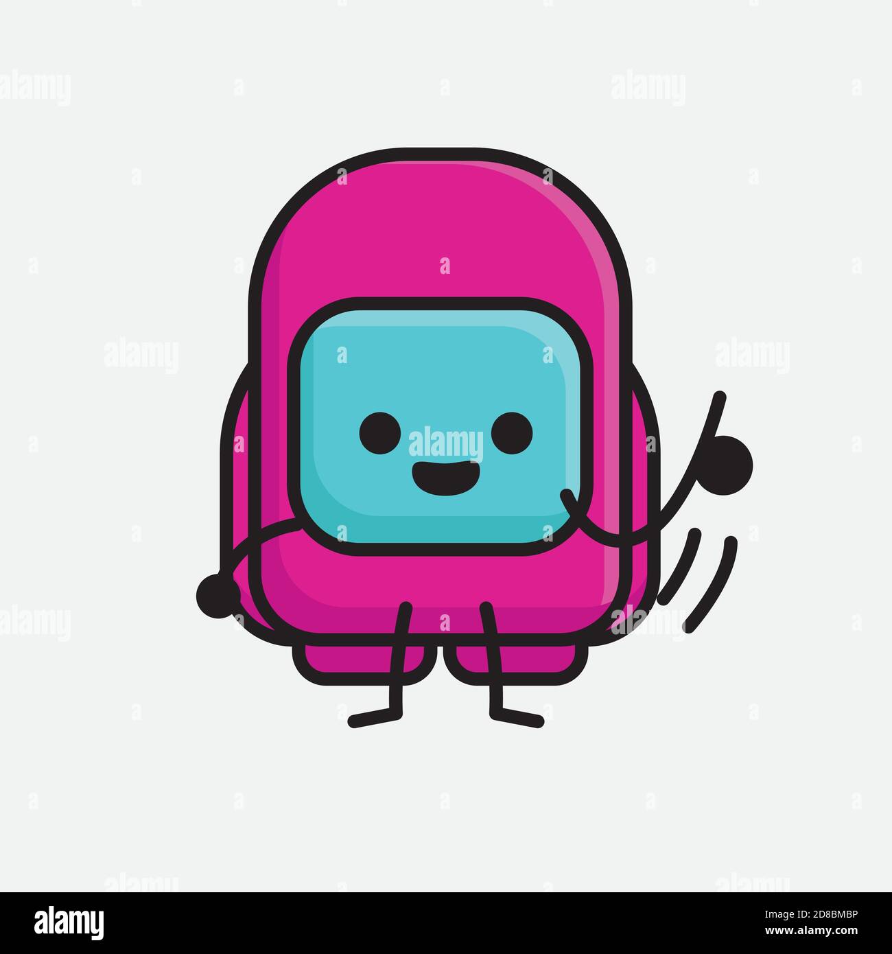 An illustration of Cute Pink Astronaut Vector Character Stock Vector ...