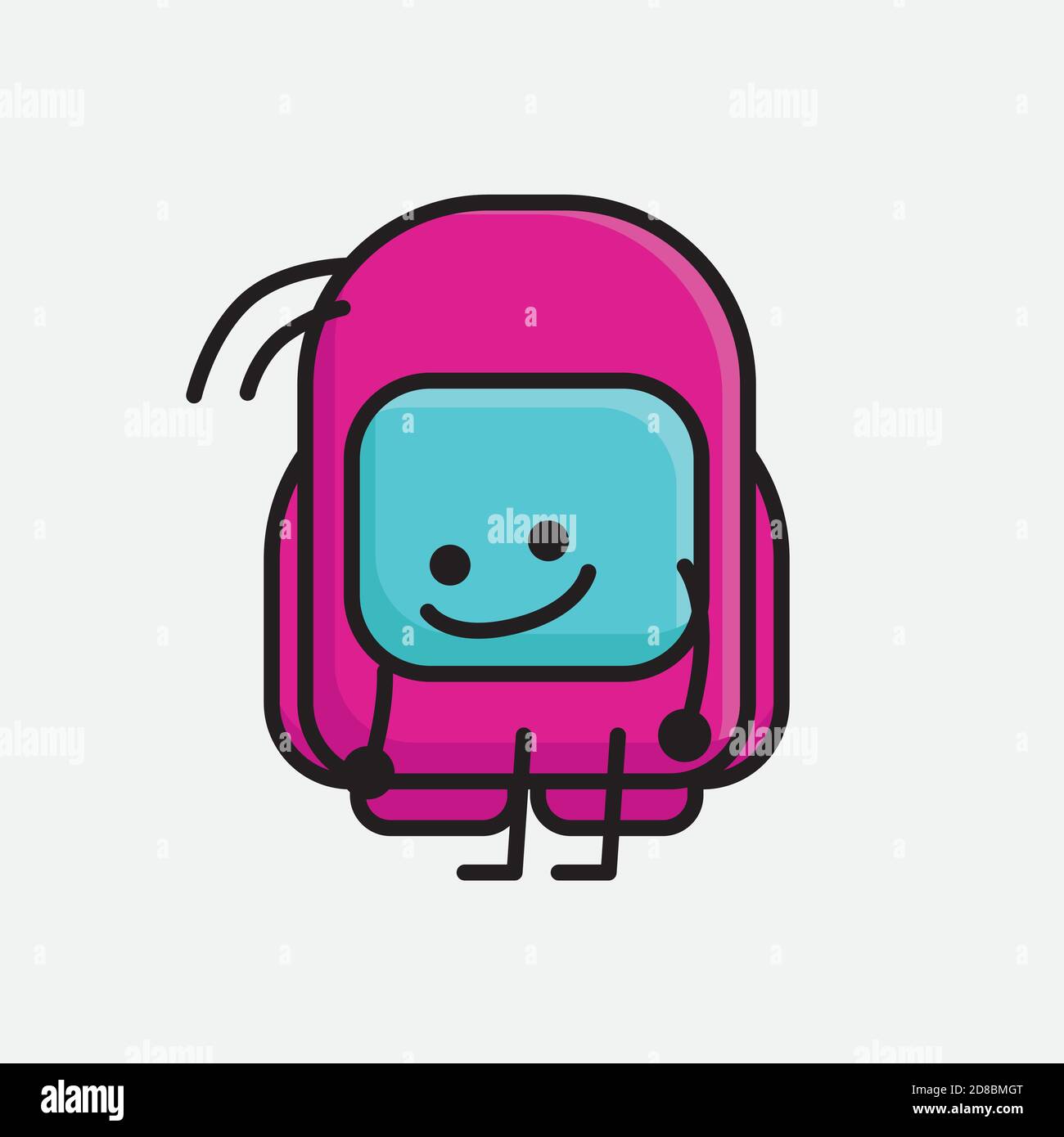 An illustration of Cute Pink Astronaut Vector Character Stock Vector ...