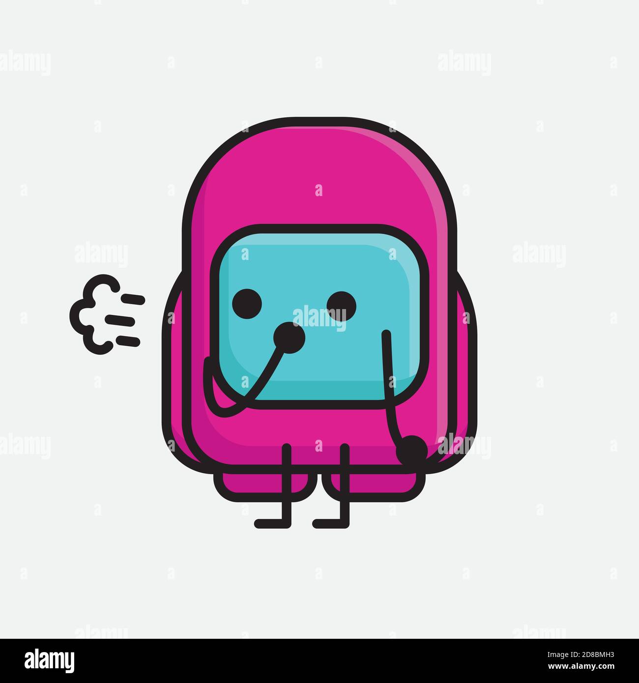 An illustration of Cute Pink Astronaut Vector Character Stock Vector ...