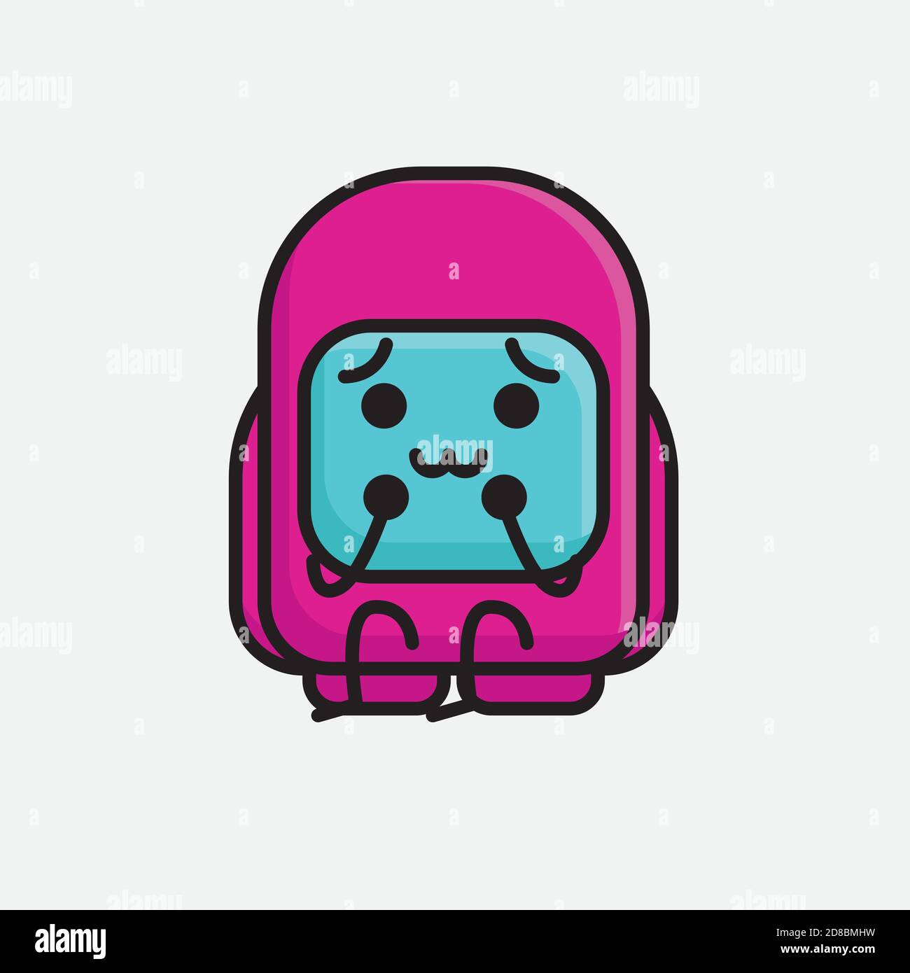 An illustration of Cute Pink Astronaut Vector Character Stock Vector ...