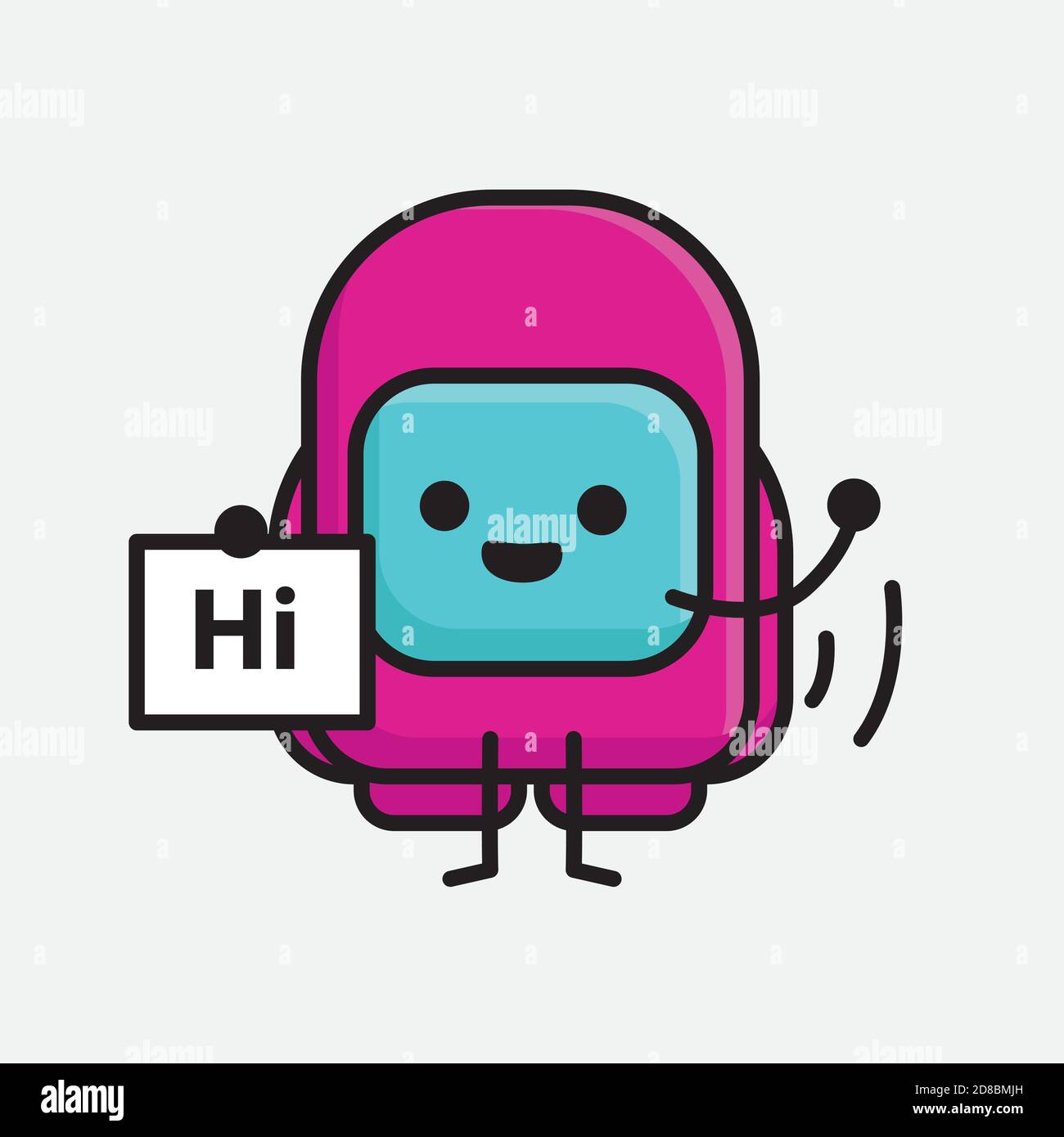 An illustration of Cute Pink Astronaut Vector Character Stock Vector ...