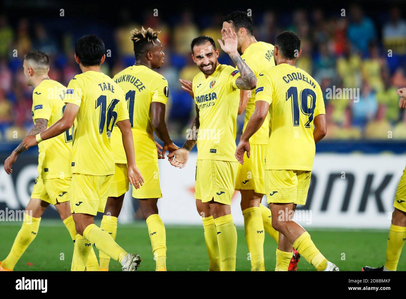 Vila-Real, Spain. Credit: D. 22nd Oct, 2020. Villarreal team group ...