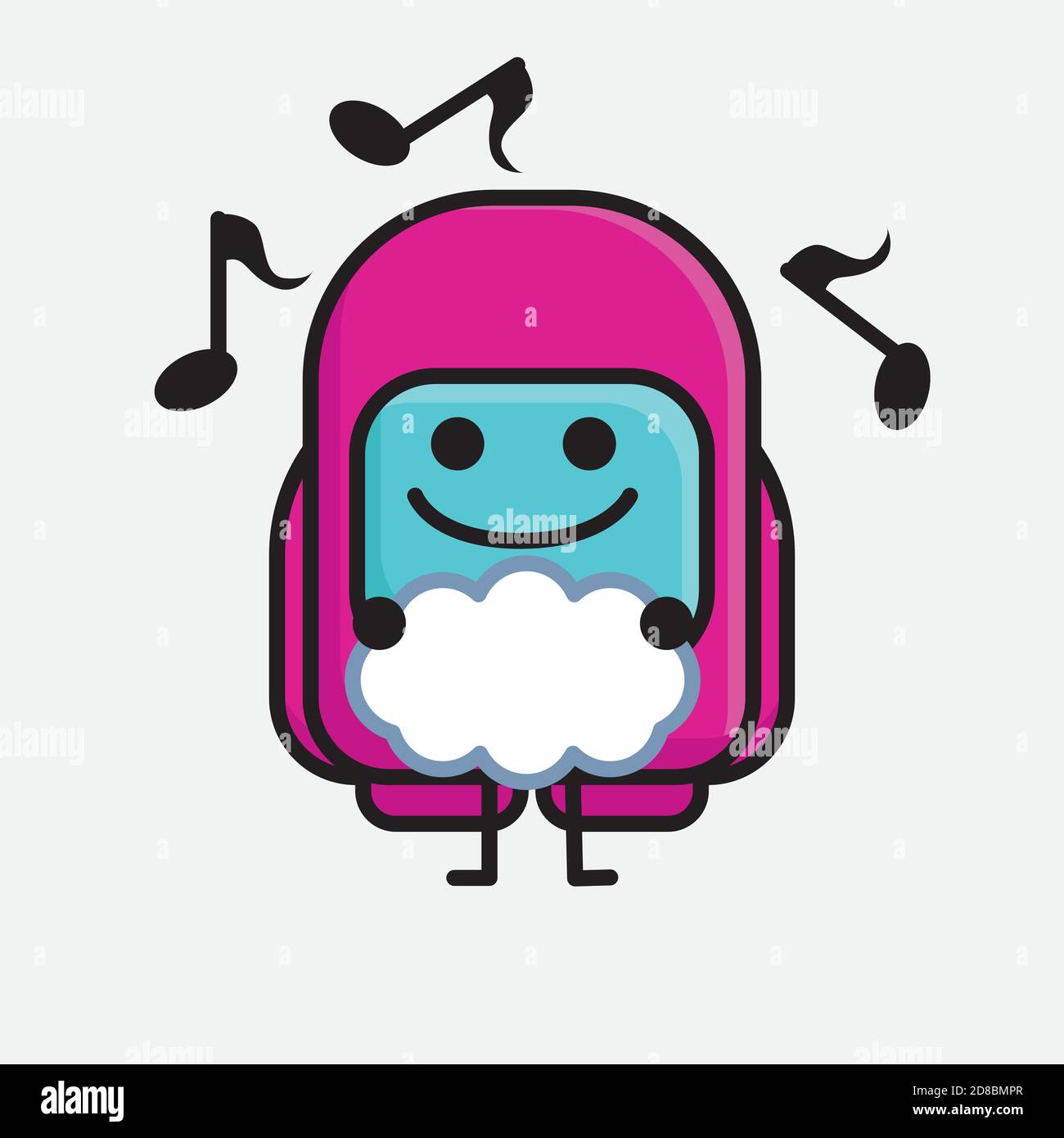 An illustration of Cute Pink Astronaut Vector Character Stock Vector ...
