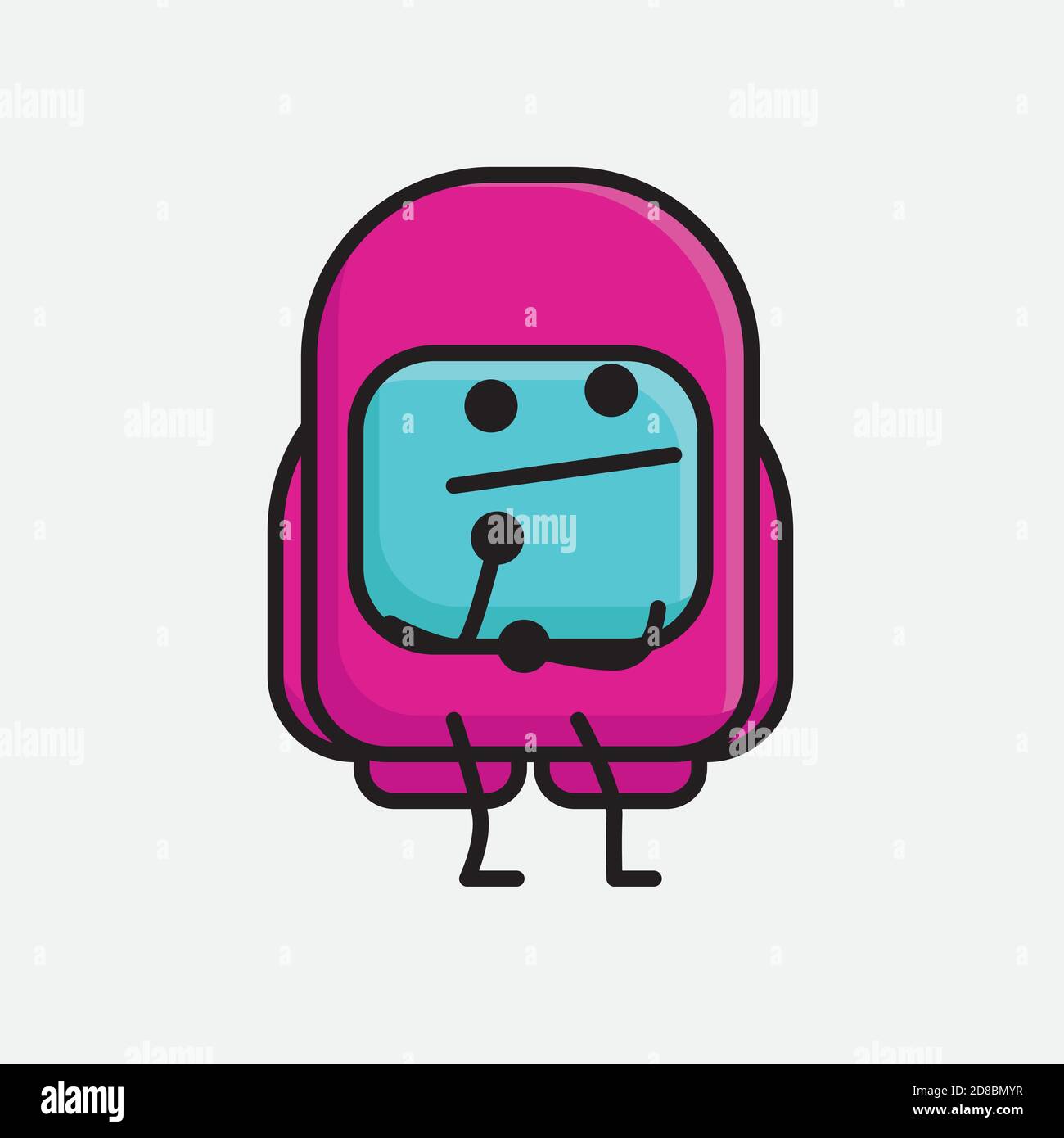 An illustration of Cute Pink Astronaut Vector Character Stock Vector ...