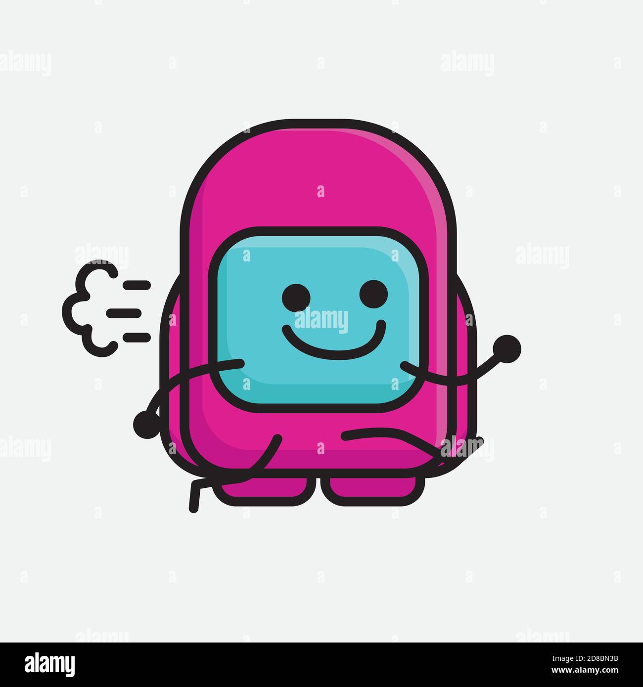 An illustration of Cute Pink Astronaut Vector Character Stock Vector ...
