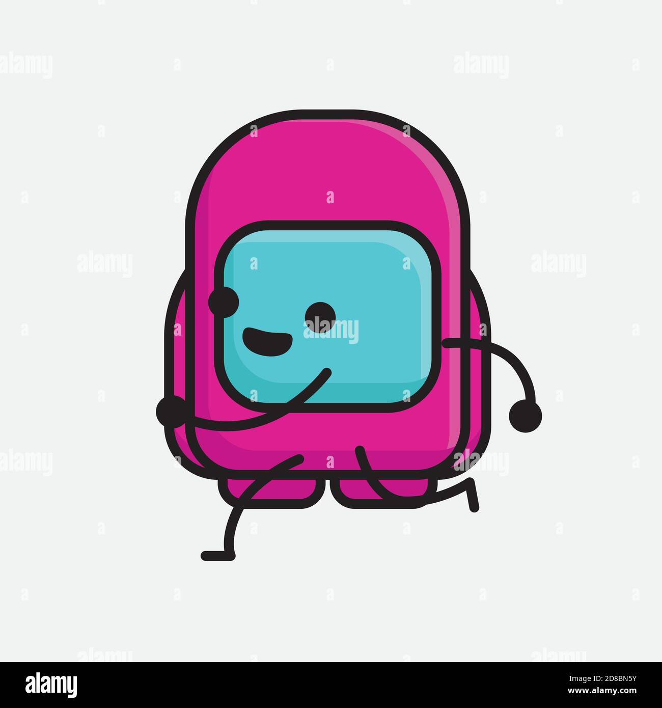 An illustration of Cute Pink Astronaut Vector Character Stock Vector ...