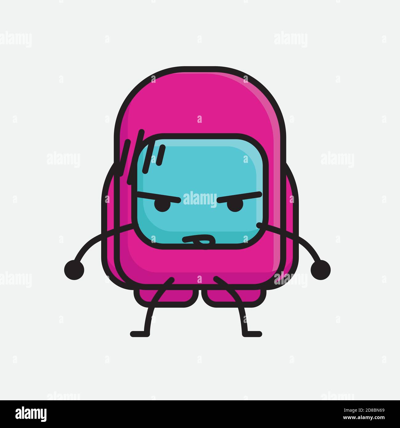 An illustration of Cute Pink Astronaut Vector Character Stock Vector ...