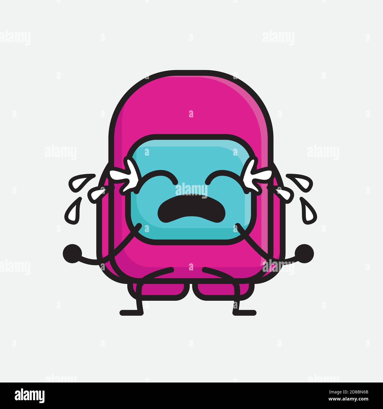 An illustration of Cute Pink Astronaut Vector Character Stock Vector ...