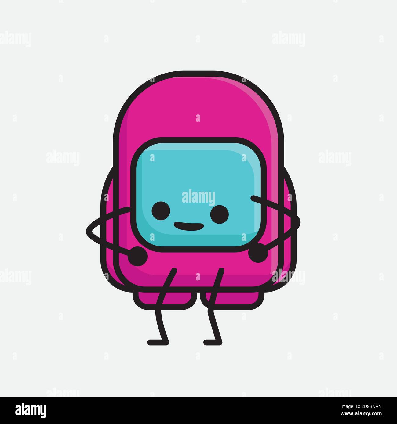 An illustration of Cute Pink Astronaut Vector Character Stock Vector ...