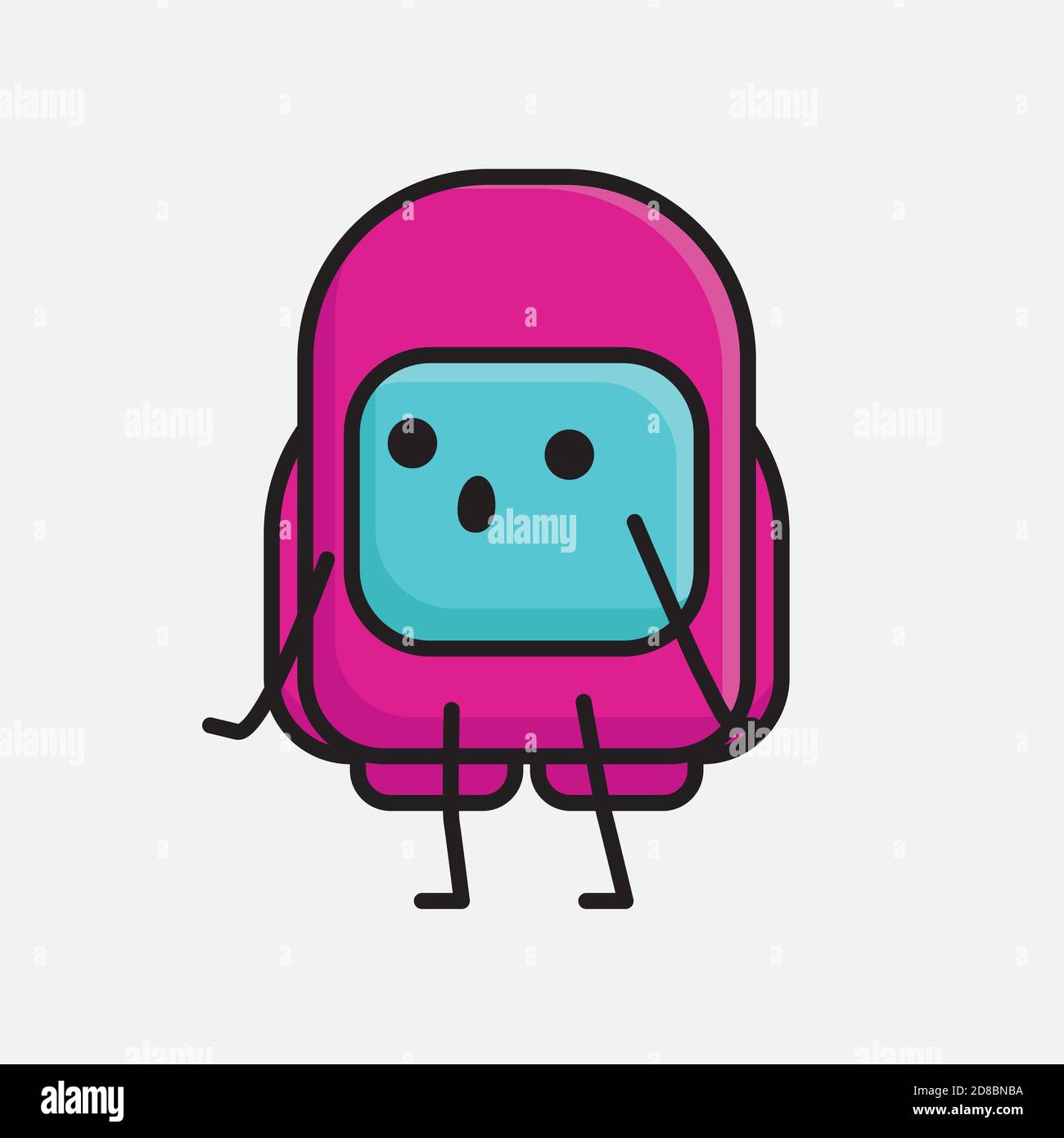 An illustration of Cute Pink Astronaut Vector Character Stock Vector ...