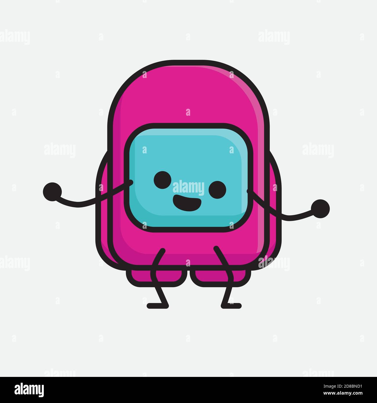 An illustration of Cute Pink Astronaut Vector Character Stock Vector ...