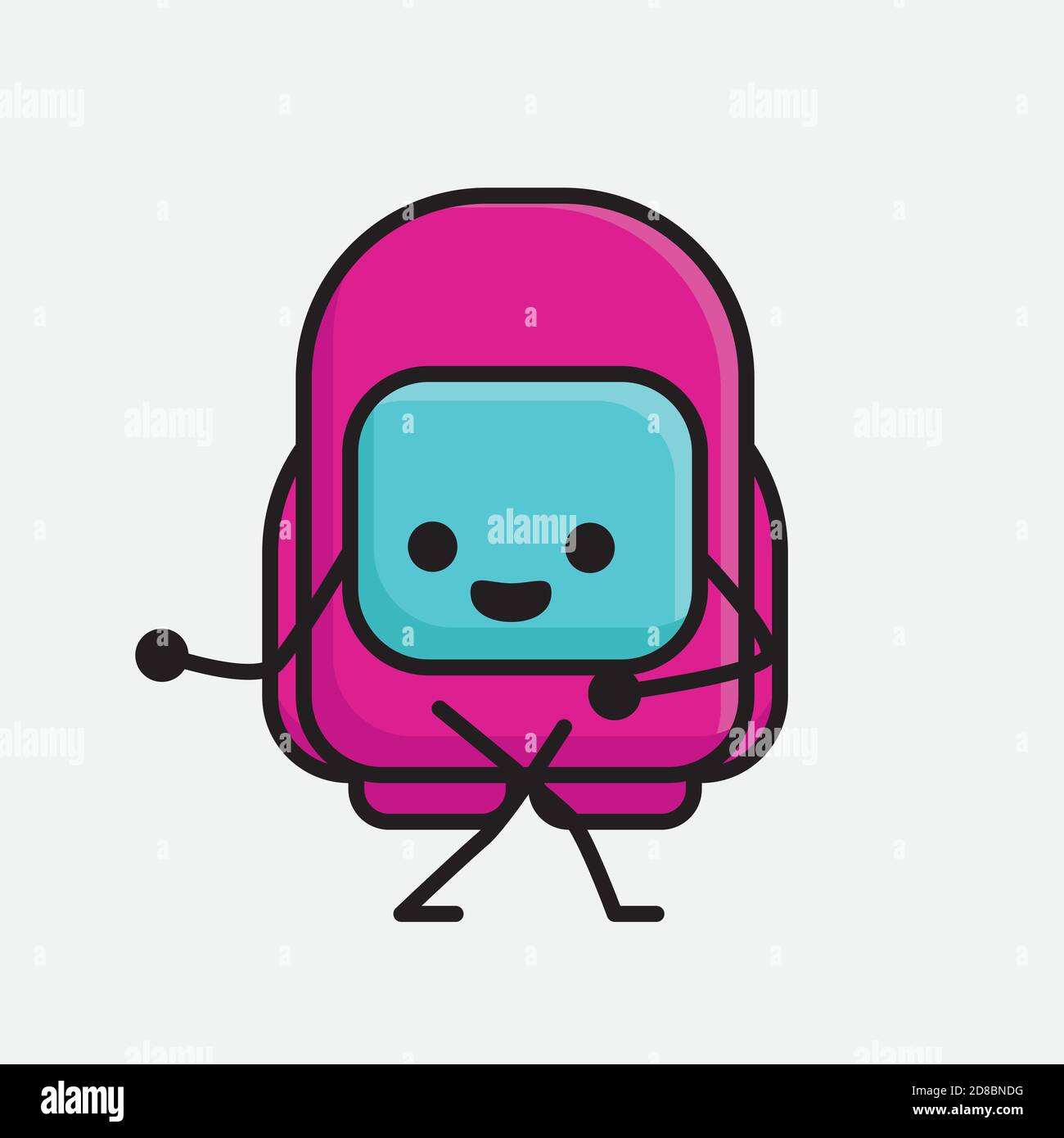 An illustration of Cute Pink Astronaut Vector Character Stock Vector ...