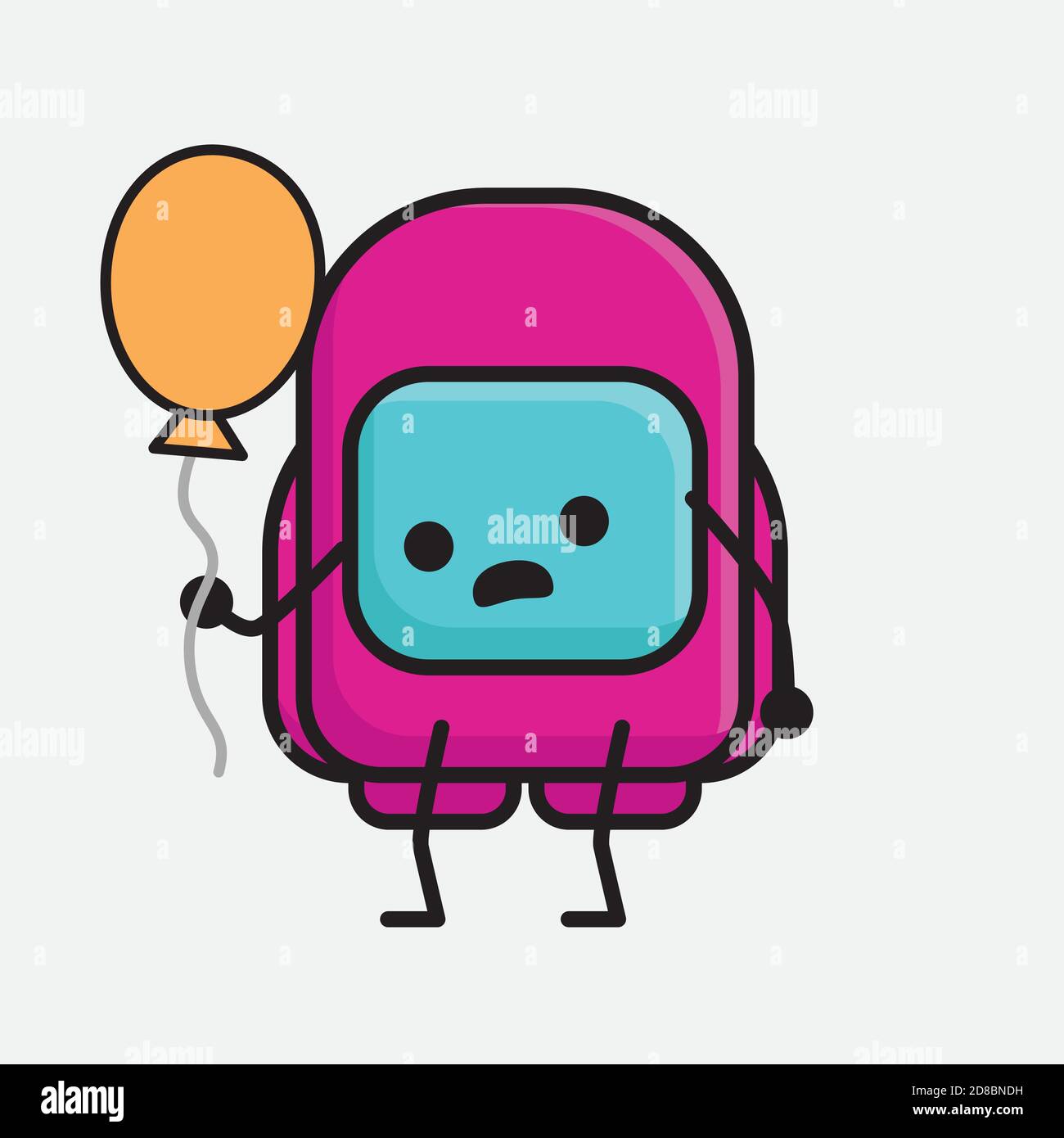 An illustration of Cute Pink Astronaut Vector Character Stock Vector ...