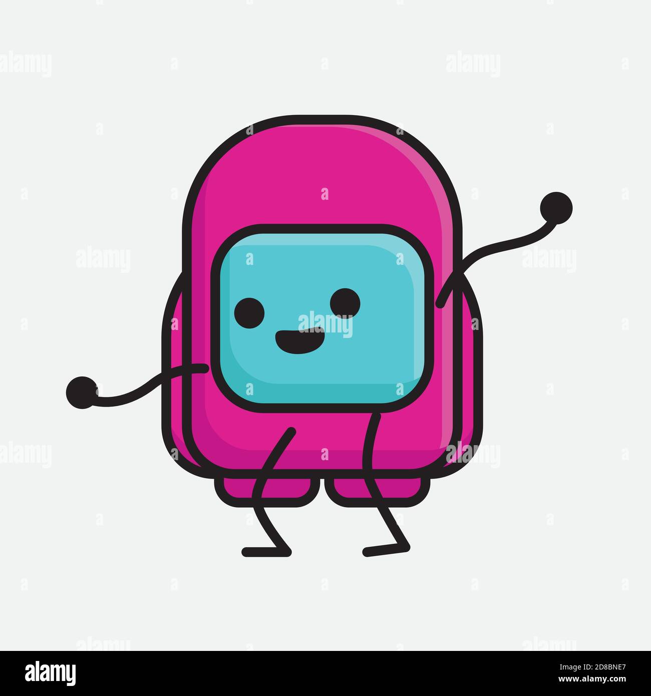 An illustration of Cute Pink Astronaut Vector Character Stock Vector ...
