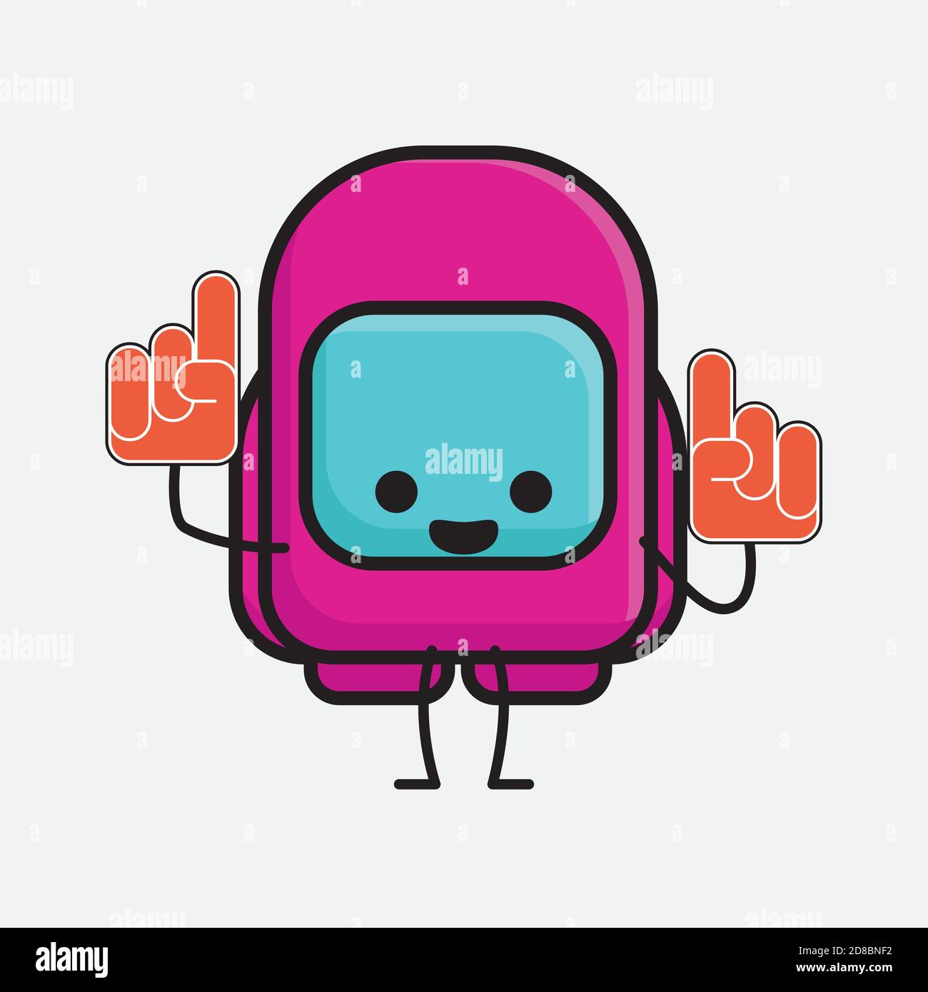 An illustration of Cute Pink Astronaut Vector Character Stock Vector ...