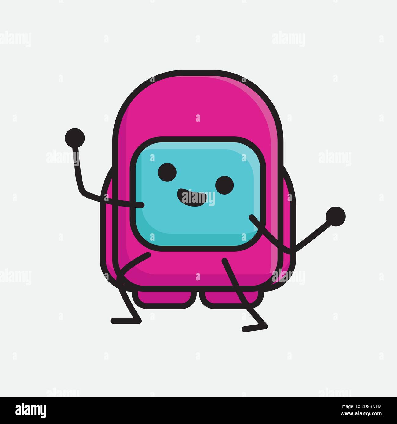 An illustration of Cute Pink Astronaut Vector Character Stock Vector ...
