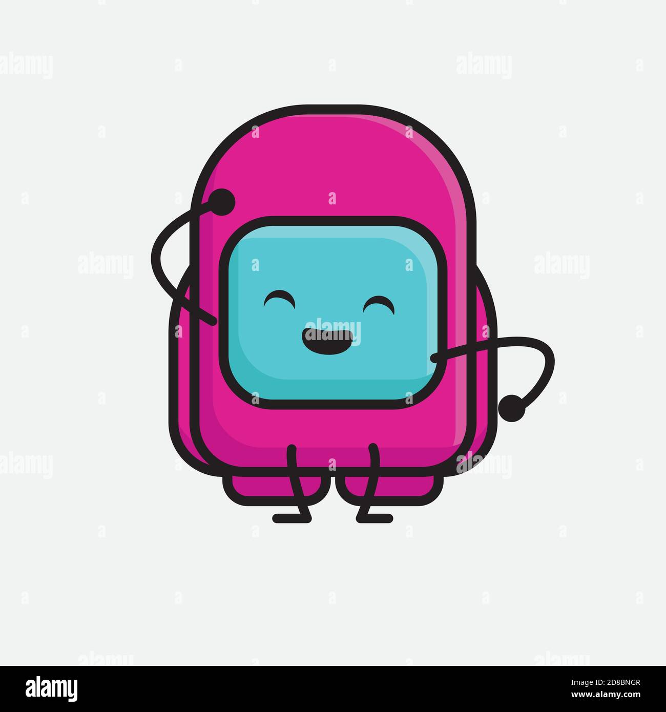 An illustration of Cute Pink Astronaut Vector Character Stock Vector ...