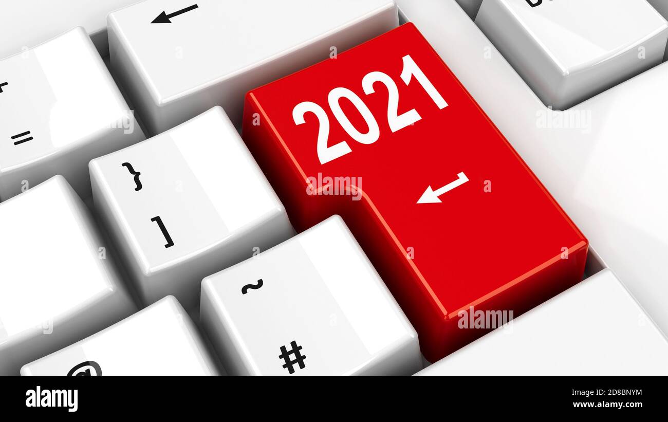 3d illustration 2021 hi-res stock photography and images - Alamy