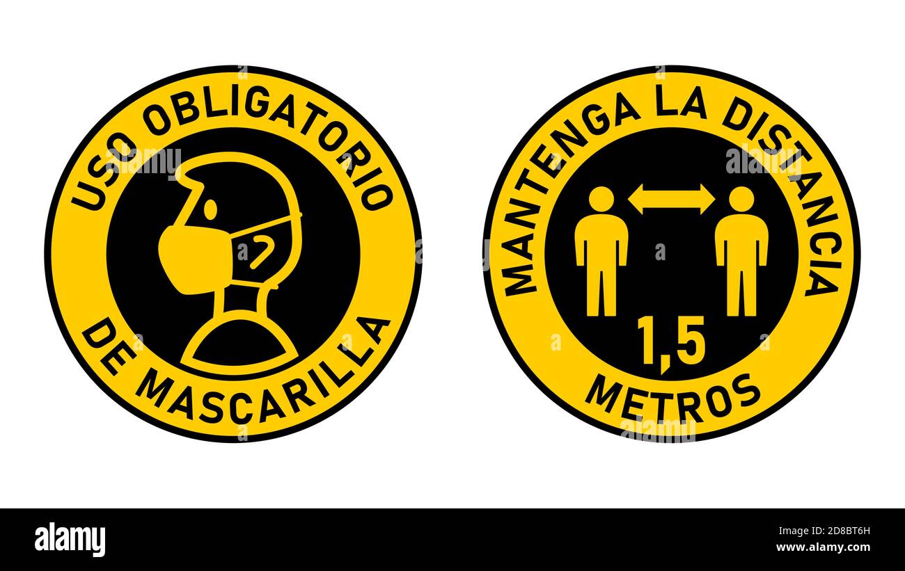 Info signs in spanish Stock Vector Images - Alamy