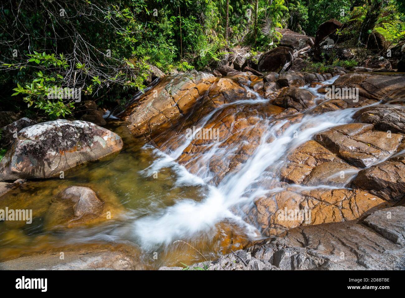 Waterfalls and cascades at Callistemon Crossing on Finch Hatton Creek ...