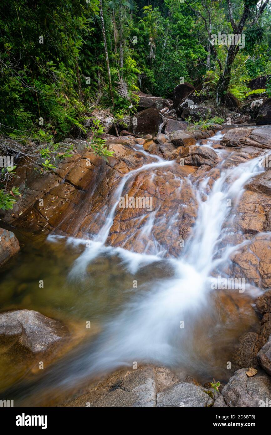 Waterfalls and cascades at Callistemon Crossing on Finch Hatton Creek ...