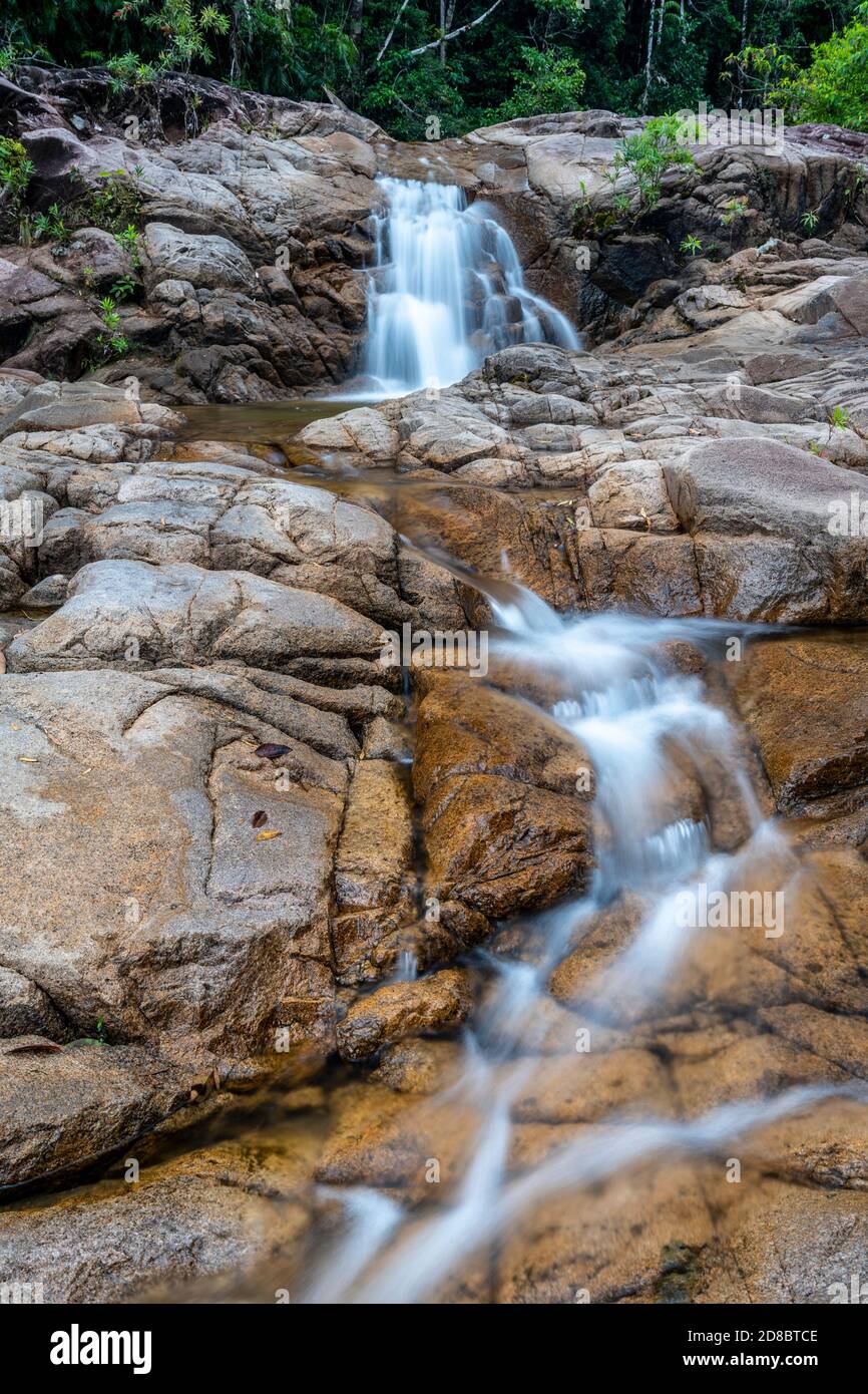Waterfalls and cascades at Callistemon Crossing on Finch Hatton Creek ...