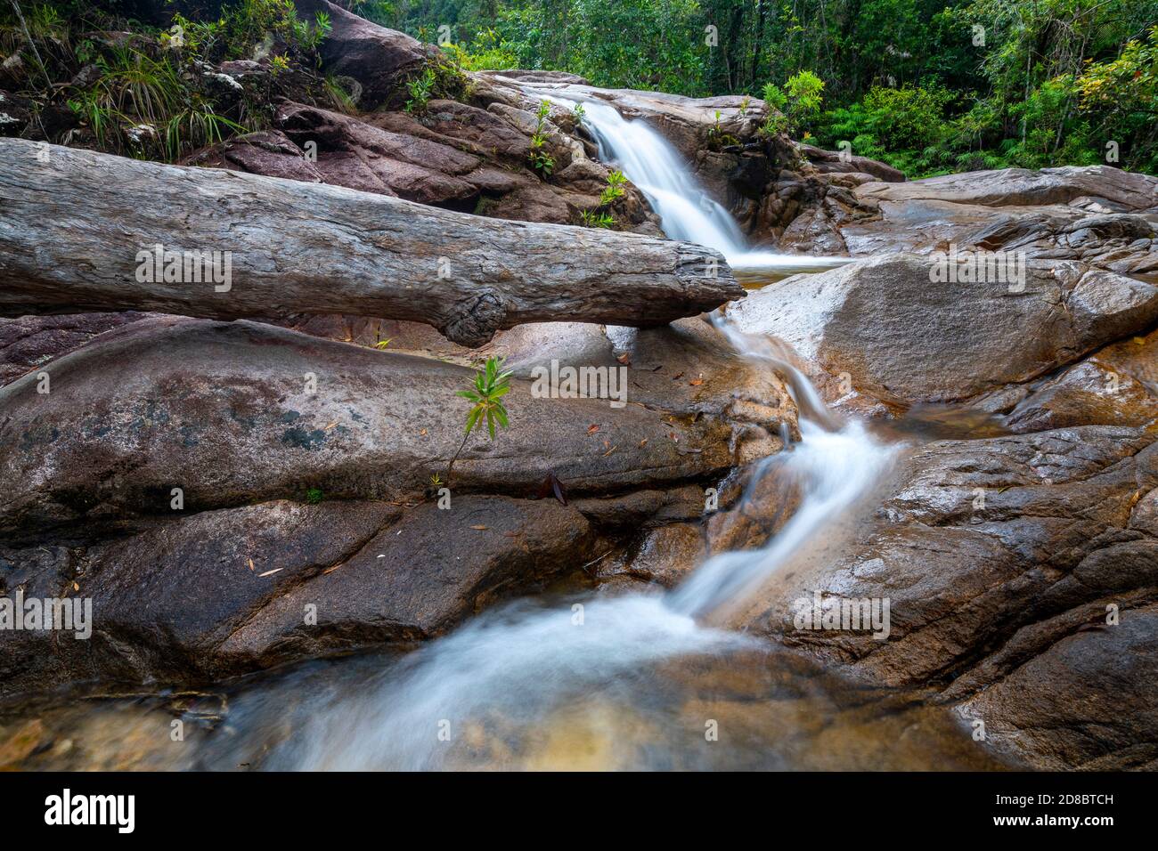 Waterfalls and cascades at Callistemon Crossing on Finch Hatton Creek ...