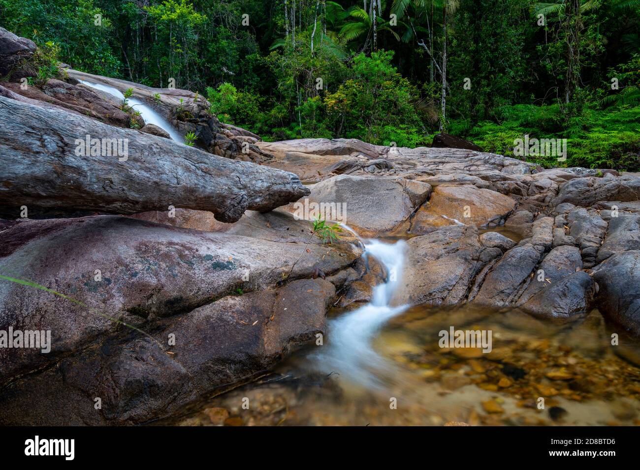 Waterfalls and cascades at Callistemon Crossing on Finch Hatton Creek ...