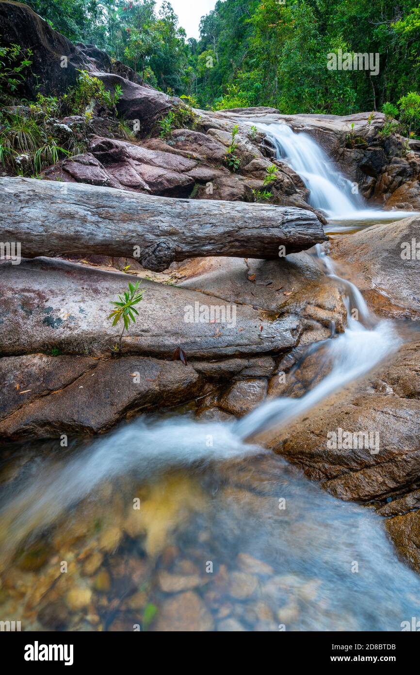 Waterfalls and cascades at Callistemon Crossing on Finch Hatton Creek ...