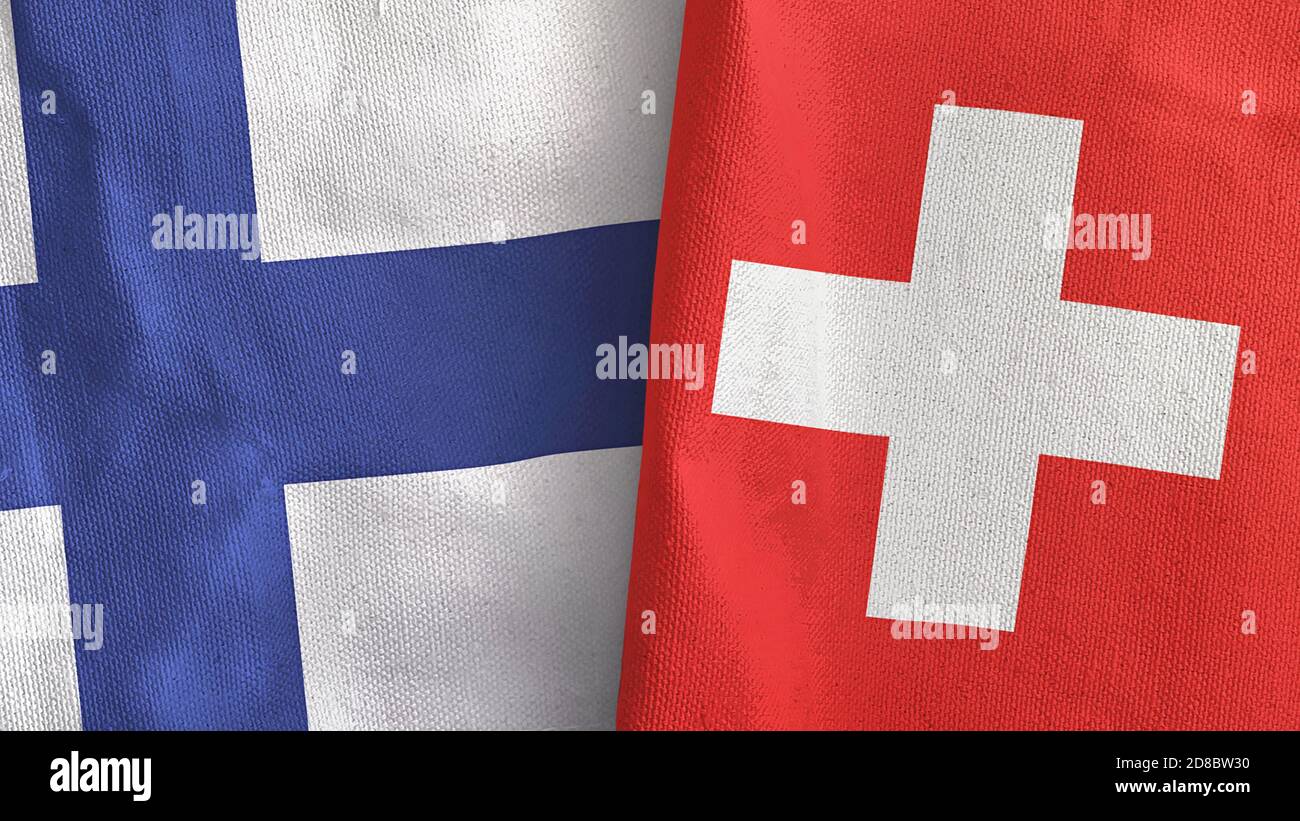 Switzerland finland two flags hi-res stock photography and images - Alamy