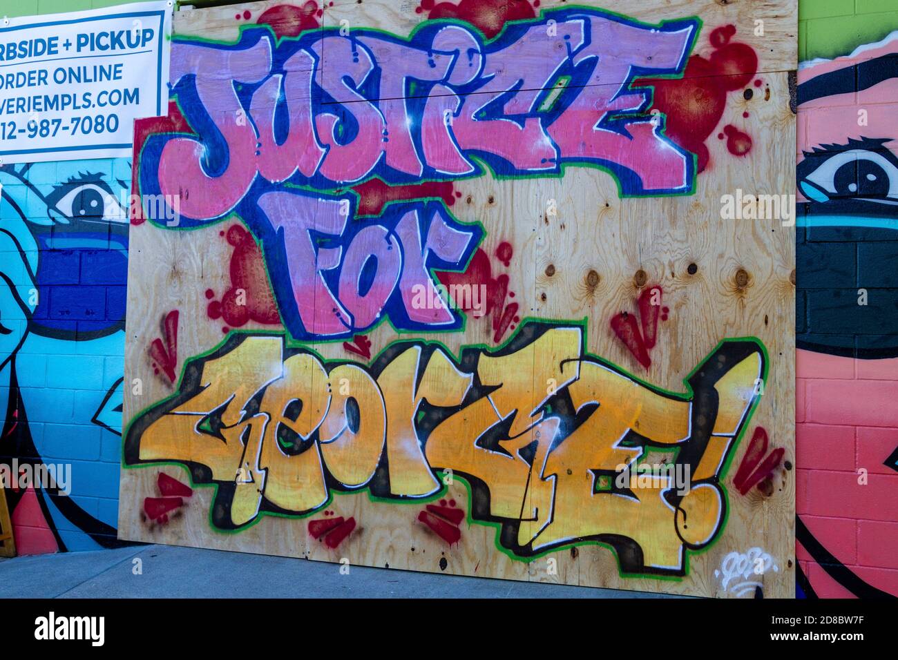 Graffiti on plywood hi-res stock photography and images - Alamy