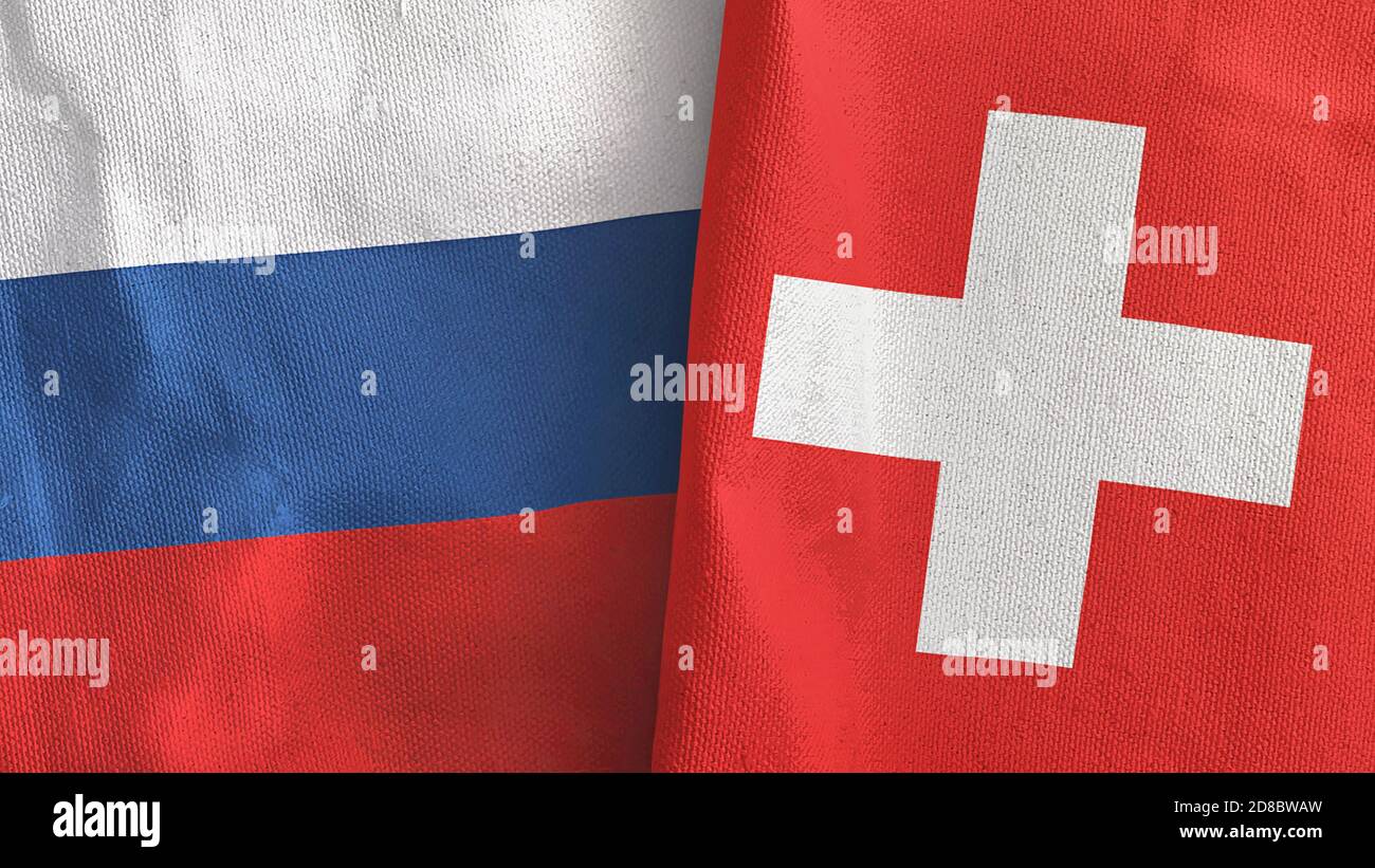 Switzerland russia flags hi-res stock photography and images - Alamy