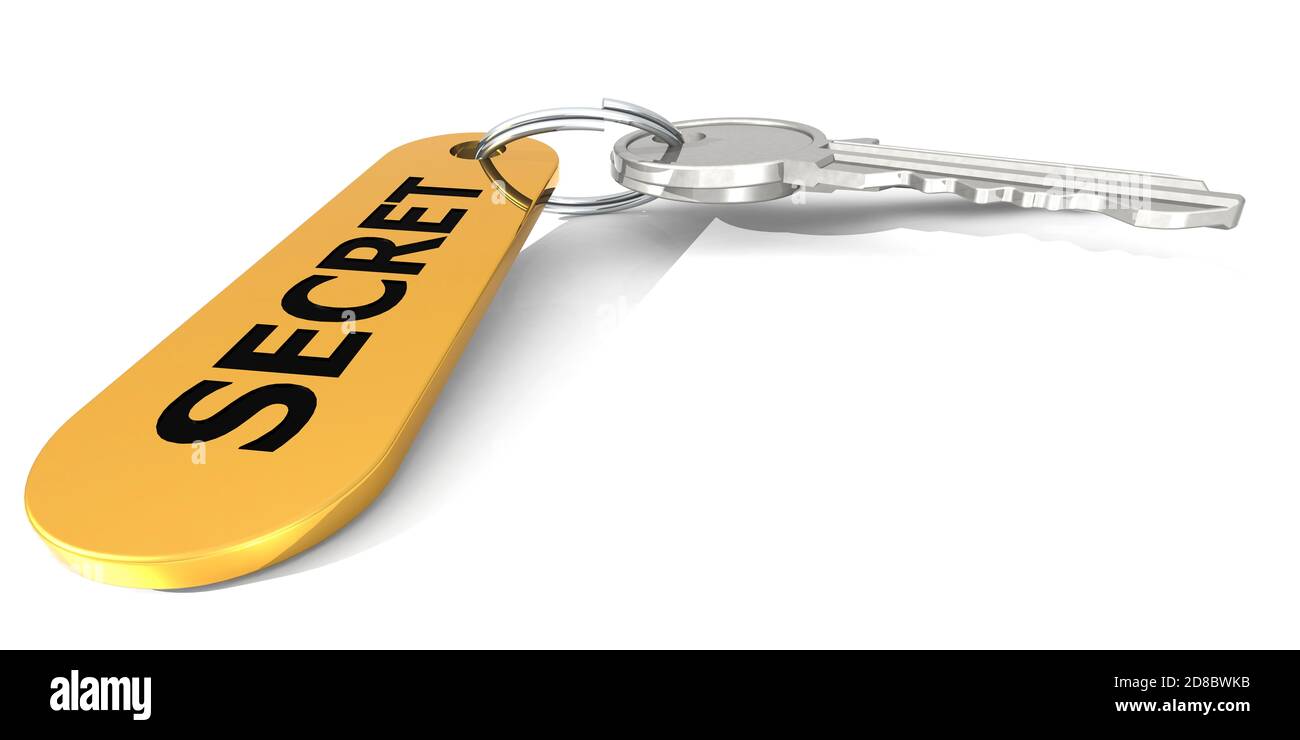 Bronze key attached Cut Out Stock Images & Pictures - Alamy